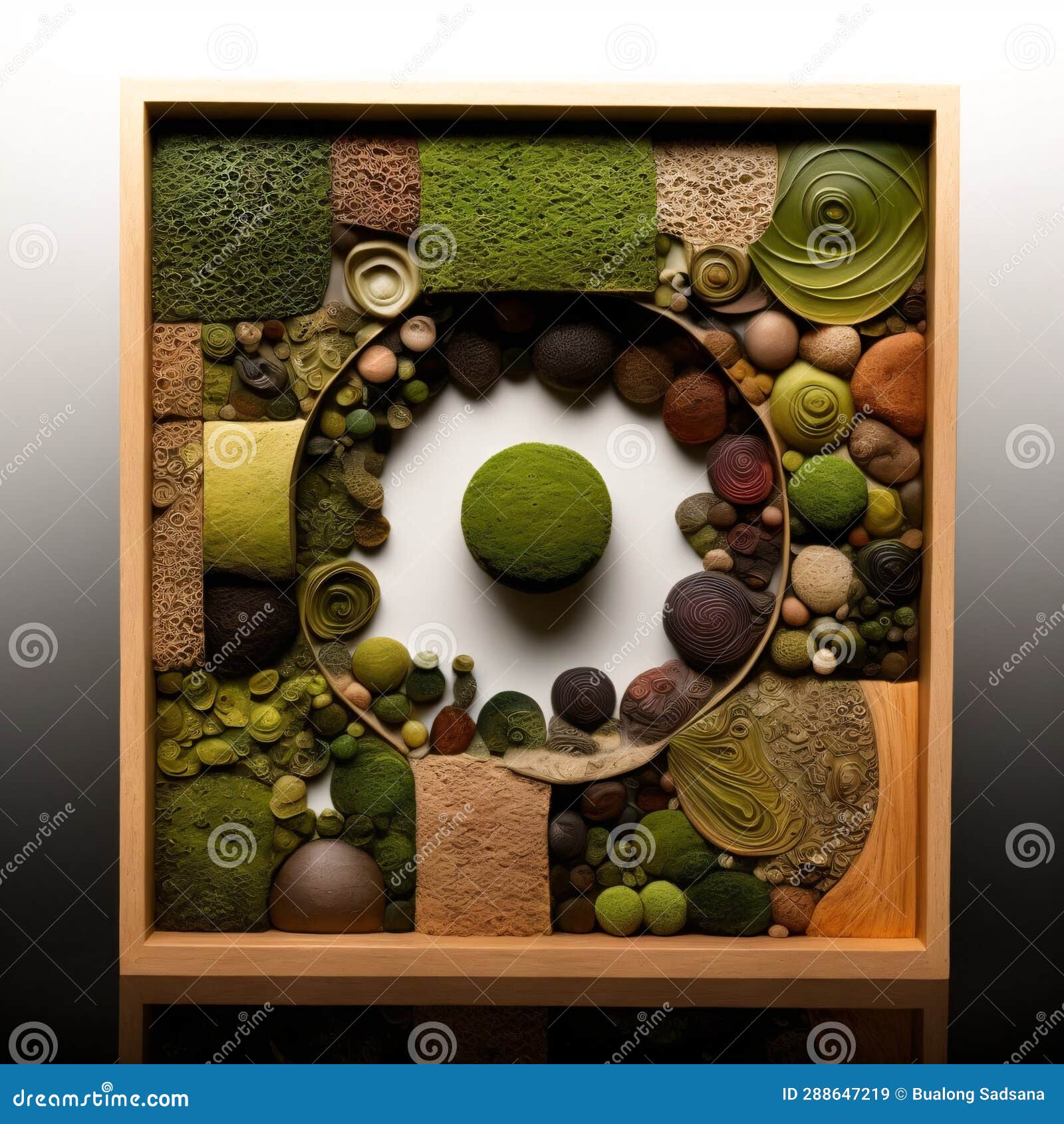 A Collage of Different Natural Earth Textures Mixed in Beautiful ...