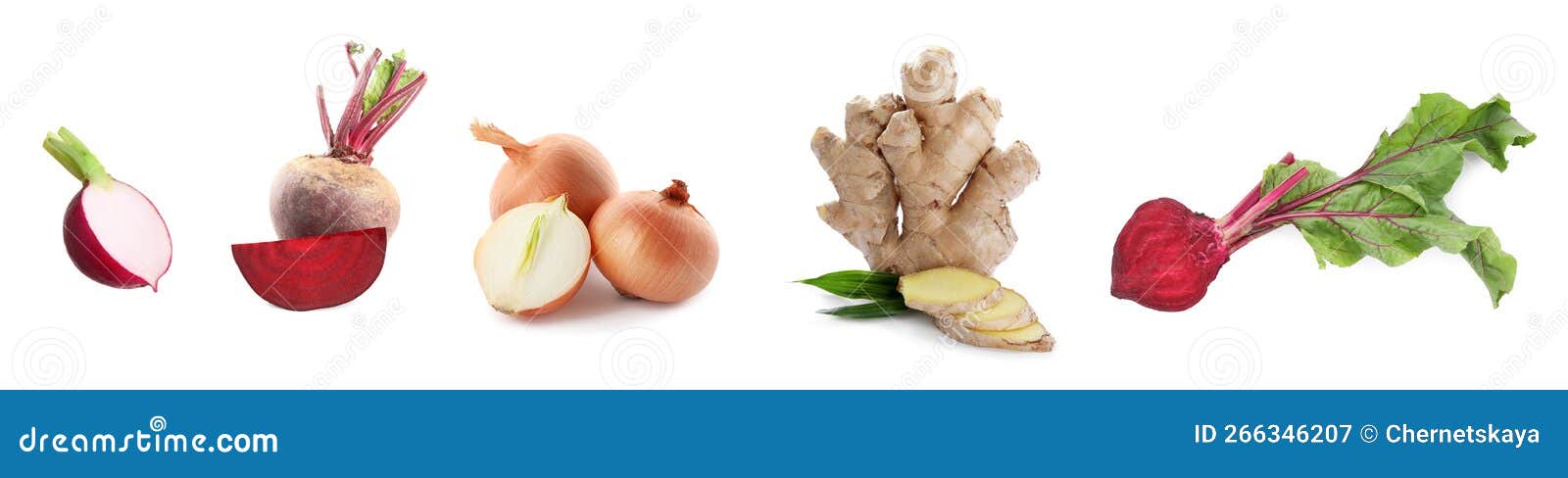 Collage with Different Root Vegetables on White Background Stock Image ...