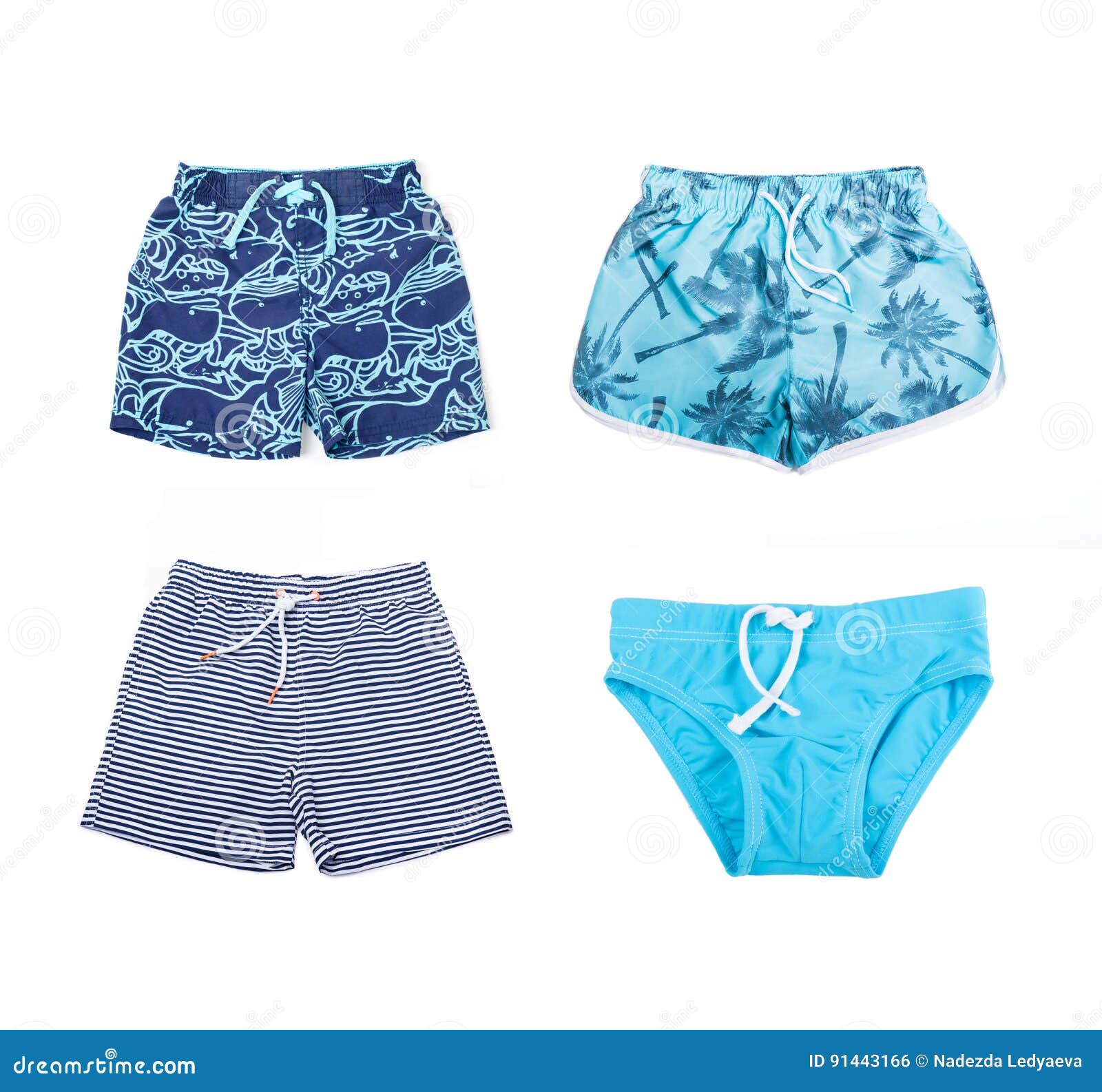 Collage of Different Shorts for Boys Stock Photo - Image of male ...