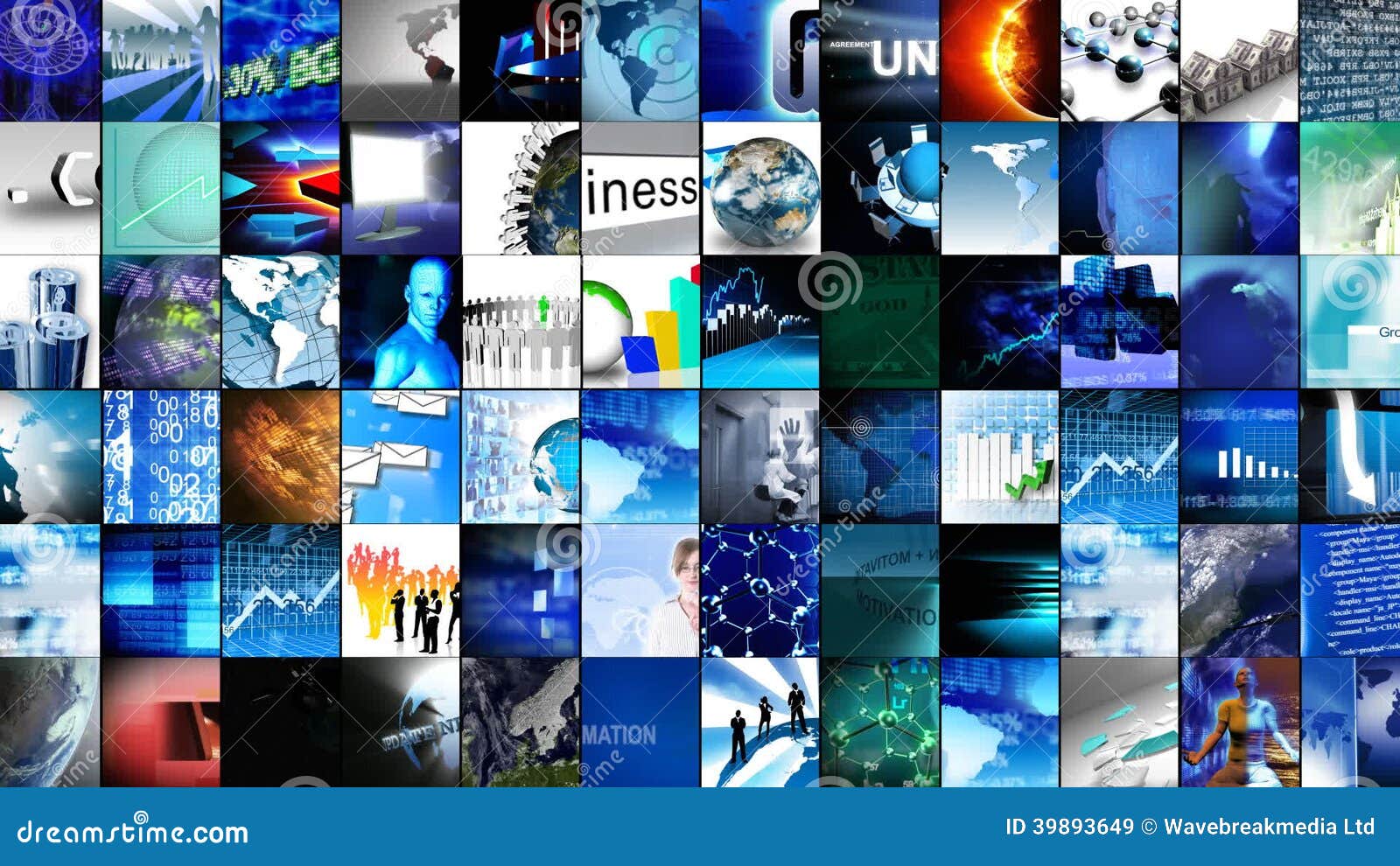 Collage of Digital Technology Stock Video - Video of background ...