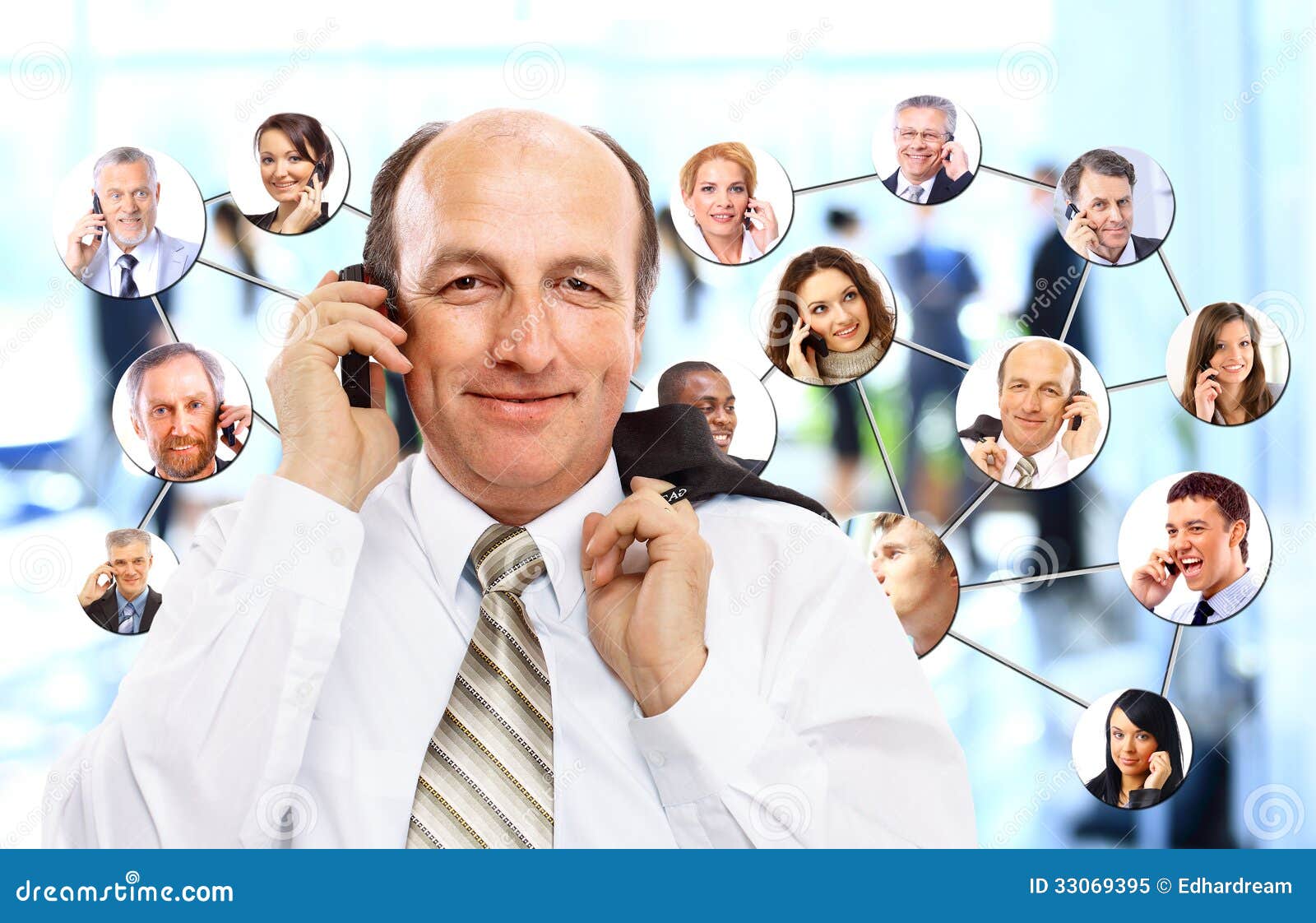 A Collage of Diverse Business People Stock Image - Image of contact ...
