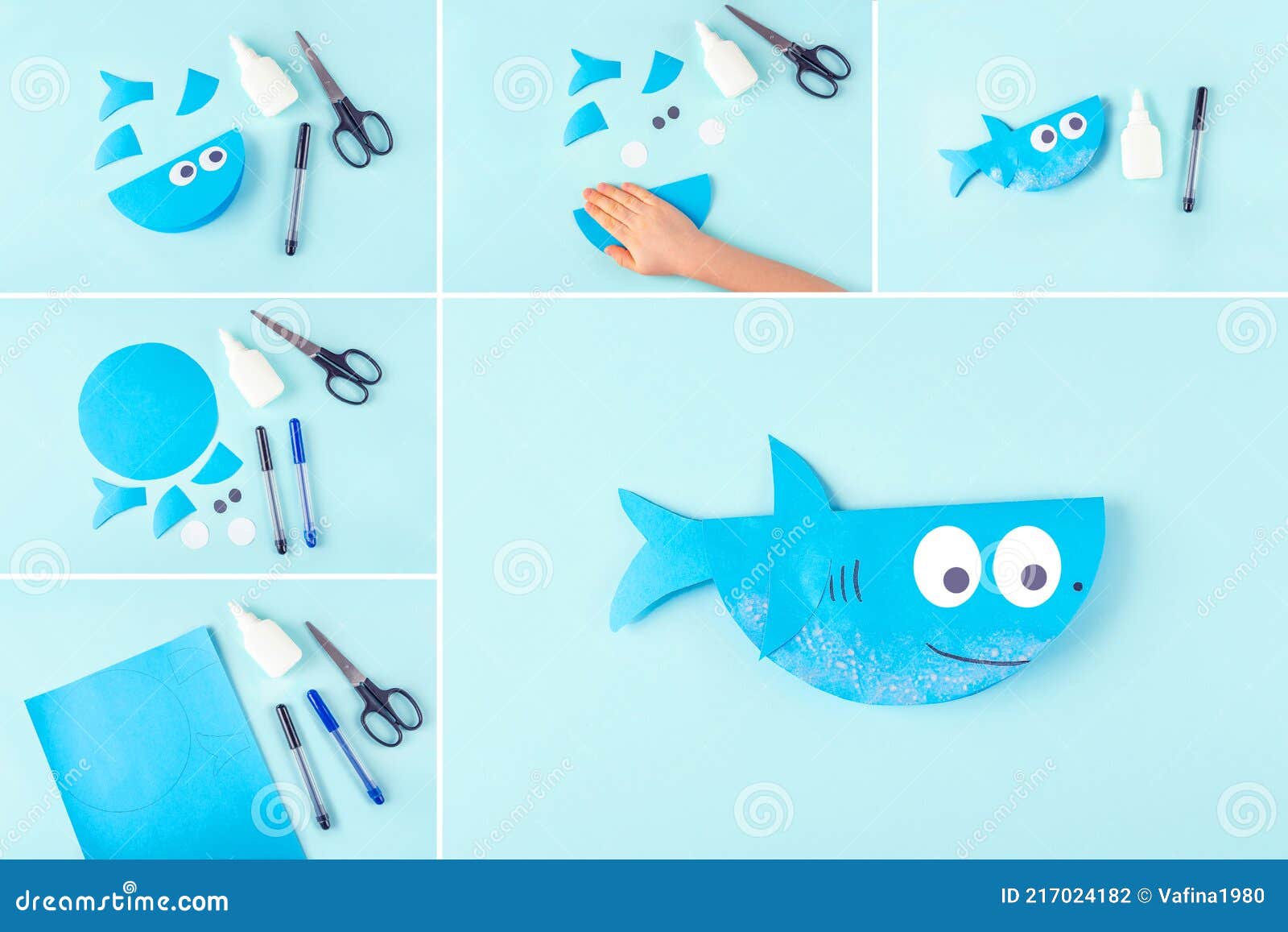 Collage DIY and Kids Creativity. Step by Step Instruction: Making ...