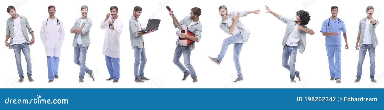 Collage Doctor Handshake With Patient In Hospital Stock Photo ...
