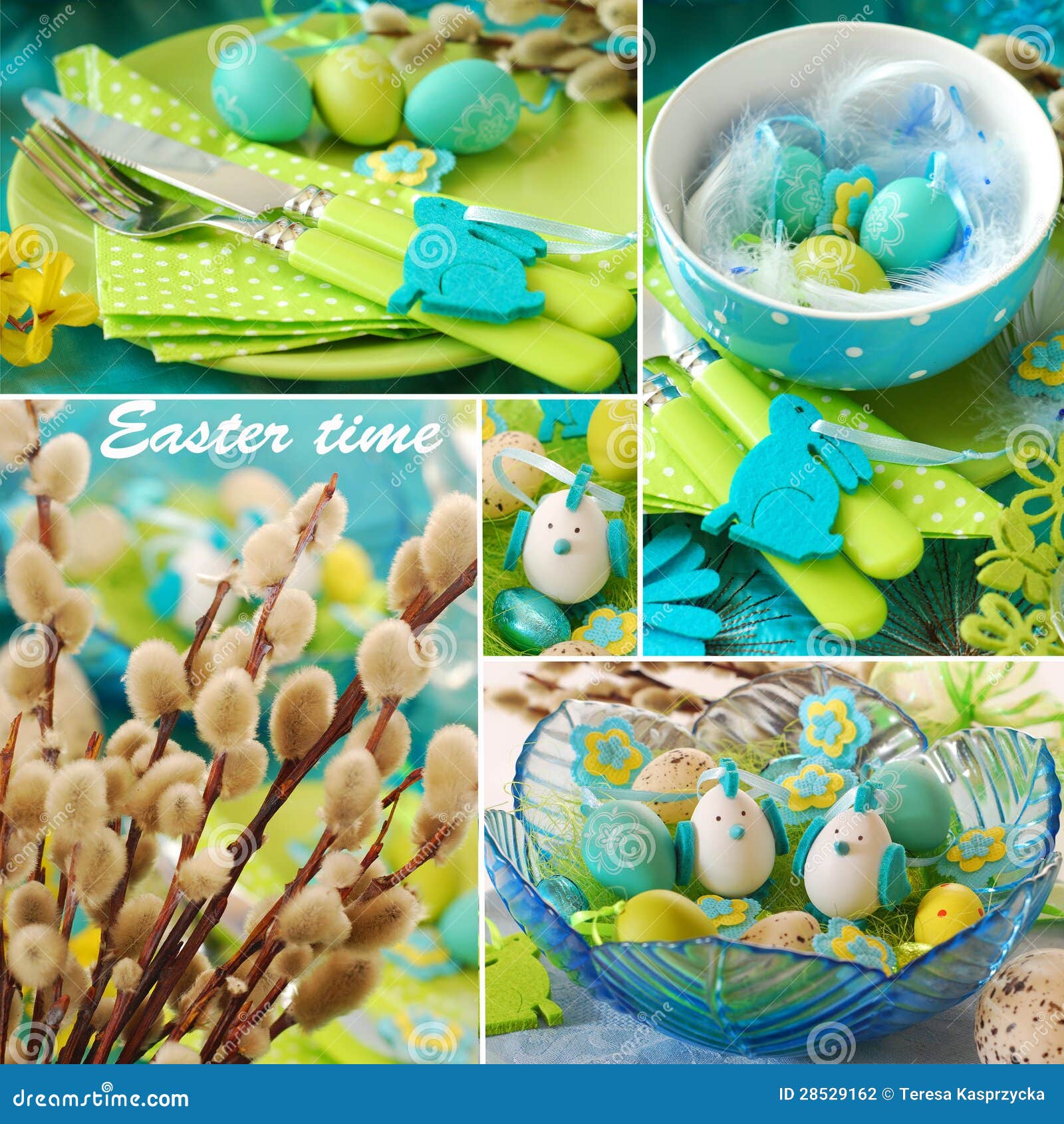 Collage for easter time stock photo. Image of plate, chicken - 28529162