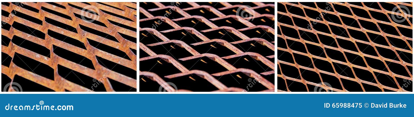 Collage Expanded Steel Grate Rusty Isolated Abstract Stock Image ...