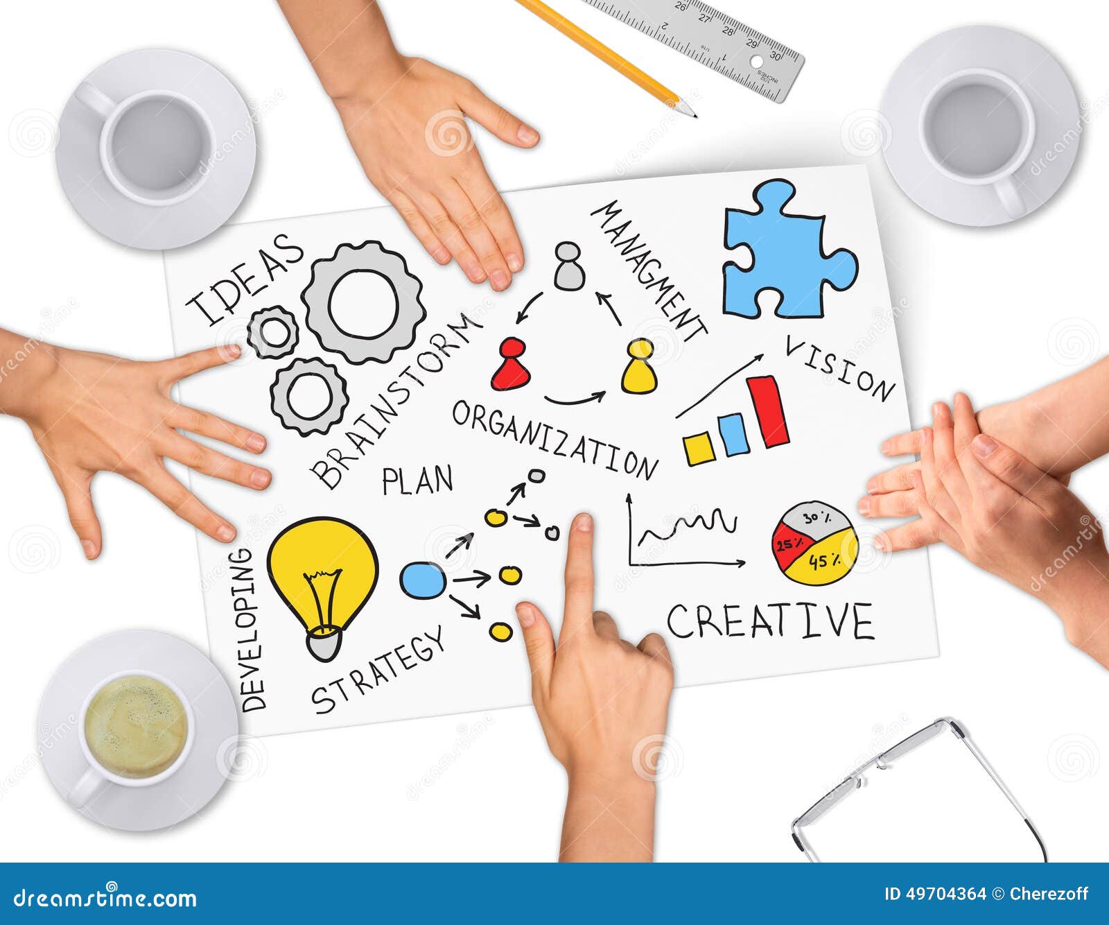Collage Expressing Concept of Creative Ideas Stock Photo - Image of ...
