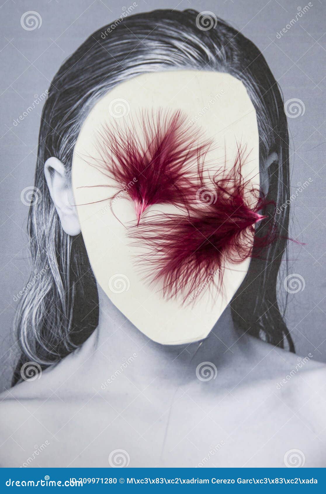 Faceless Person Wearing Burgundy Trousers Picking Up Litter From Green ...