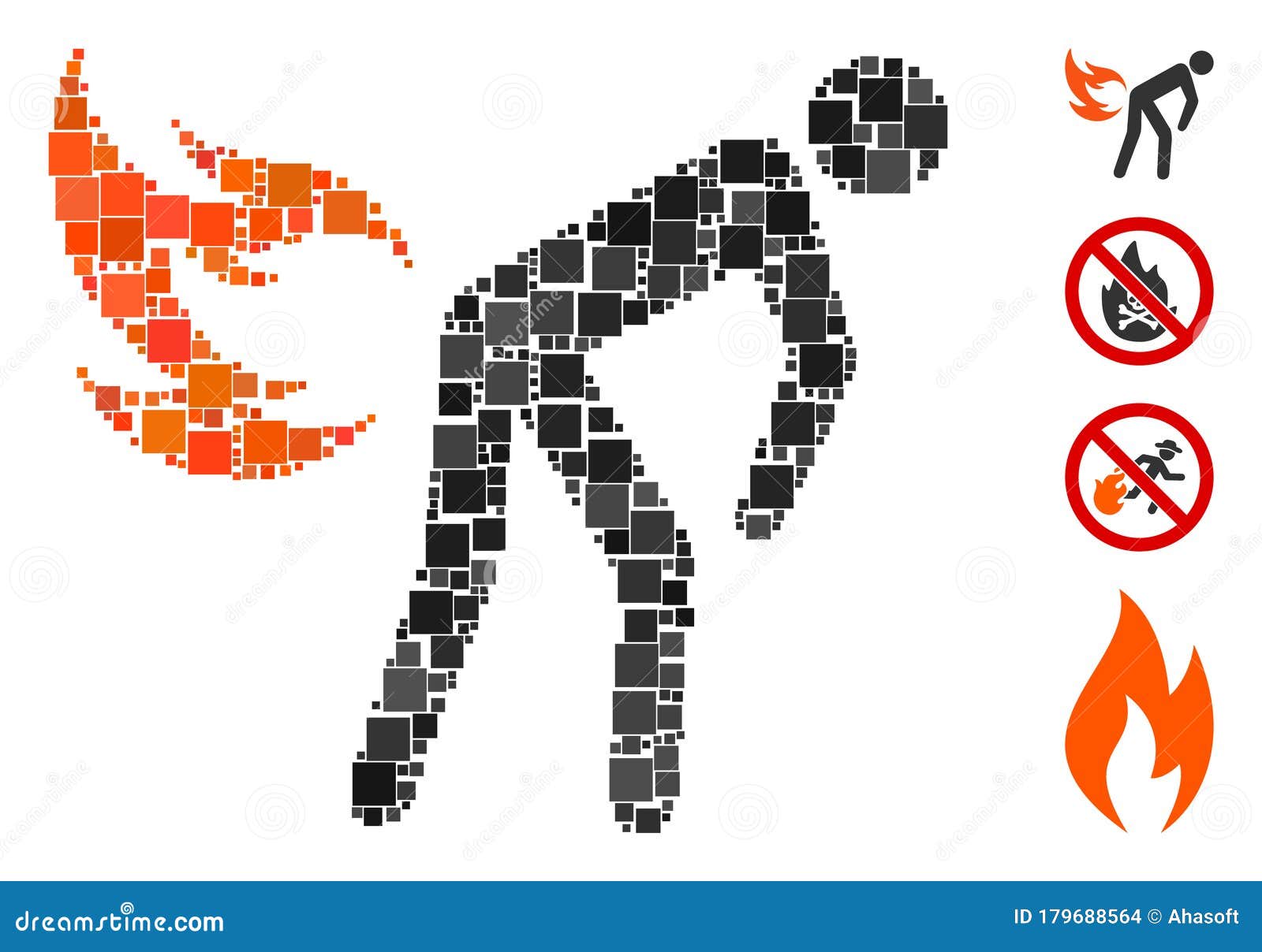 Person Farting, Panic Burst Around , Vector Cartoon Stick Figure ...