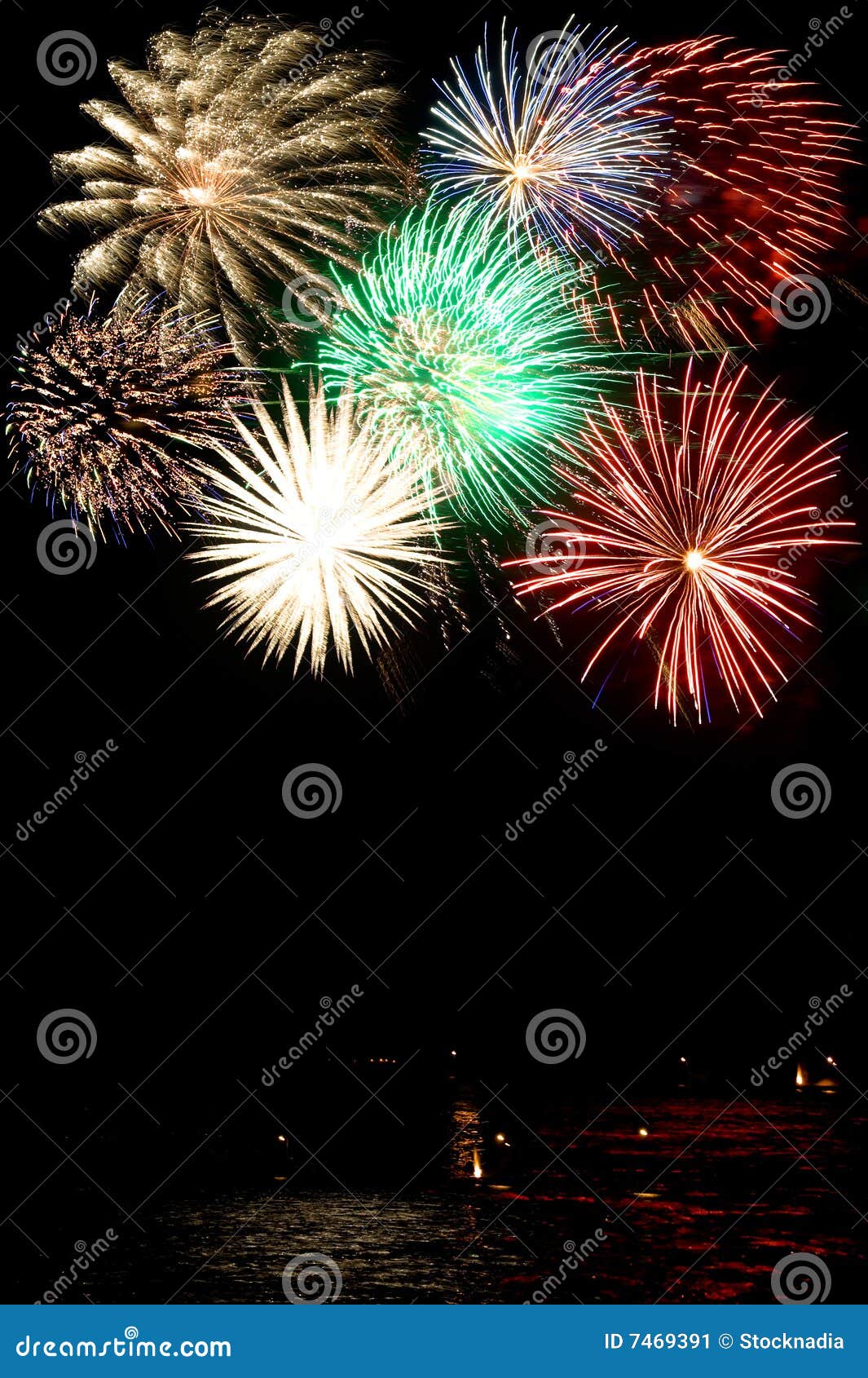 A Collage Of Fireworks Royalty-Free Stock Photo | CartoonDealer.com ...
