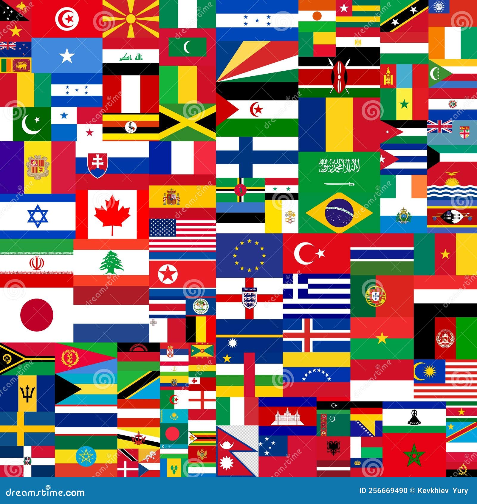 All World Flags Collage