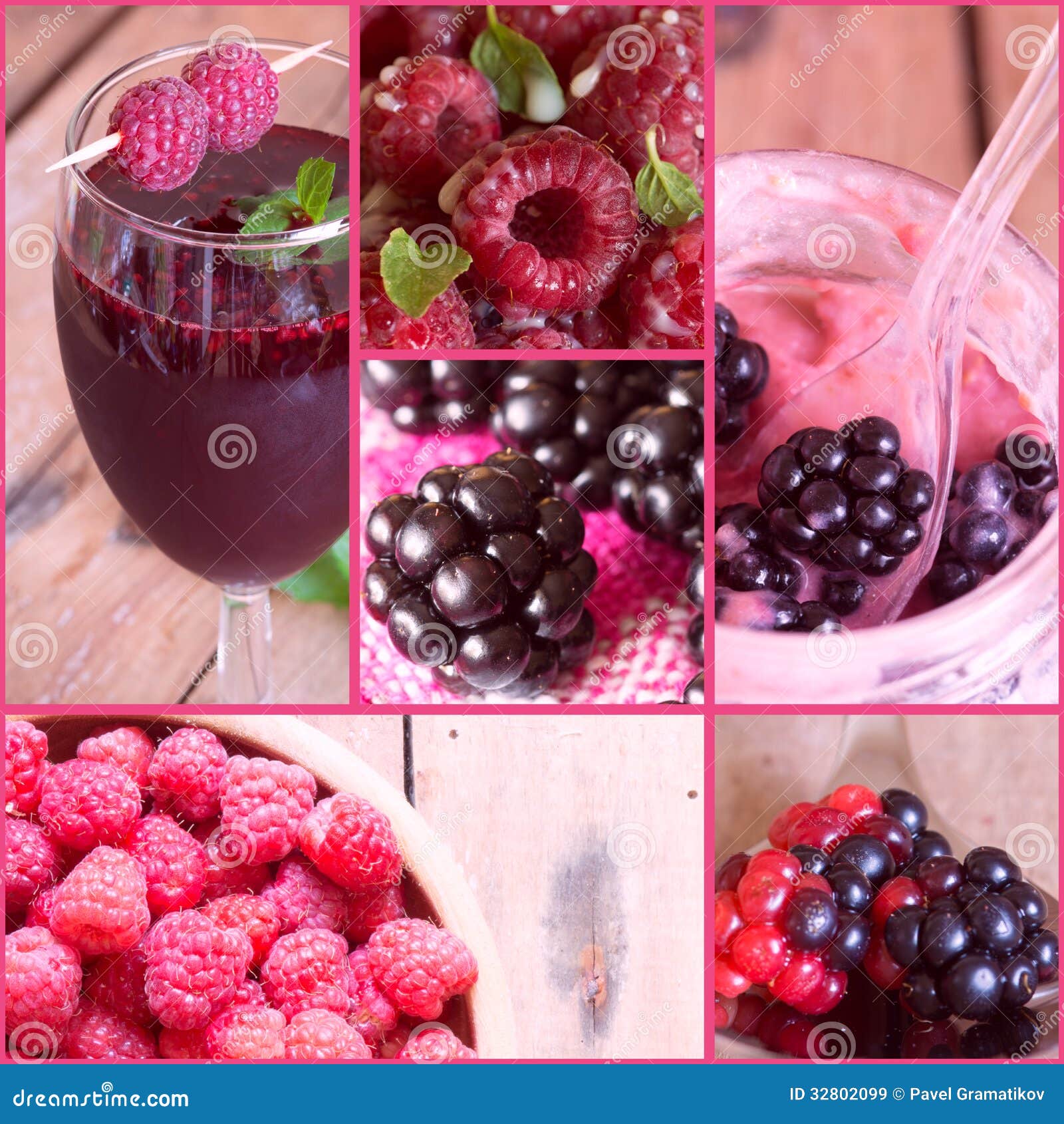 Collage of fresh berries stock image. Image of natural - 32802099