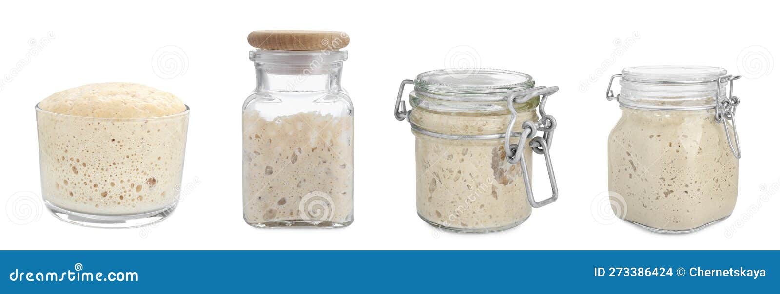 Collage with Fresh Leaven on White Background Stock Photo - Image of ...