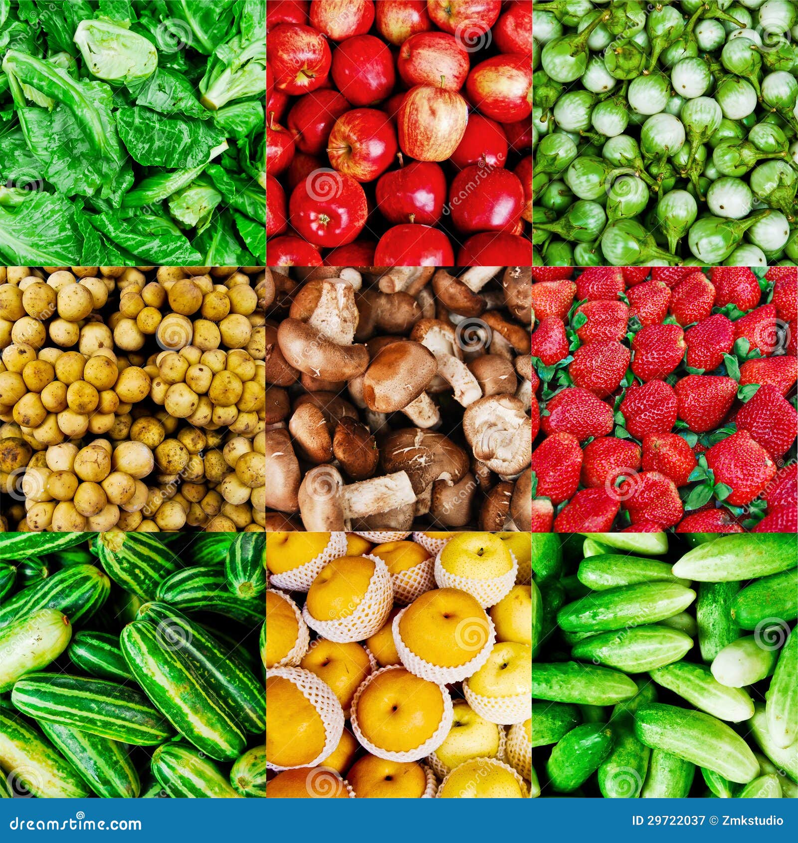 Collage of Fruits and Vegetables Stock Image - Image of orange, tomato ...