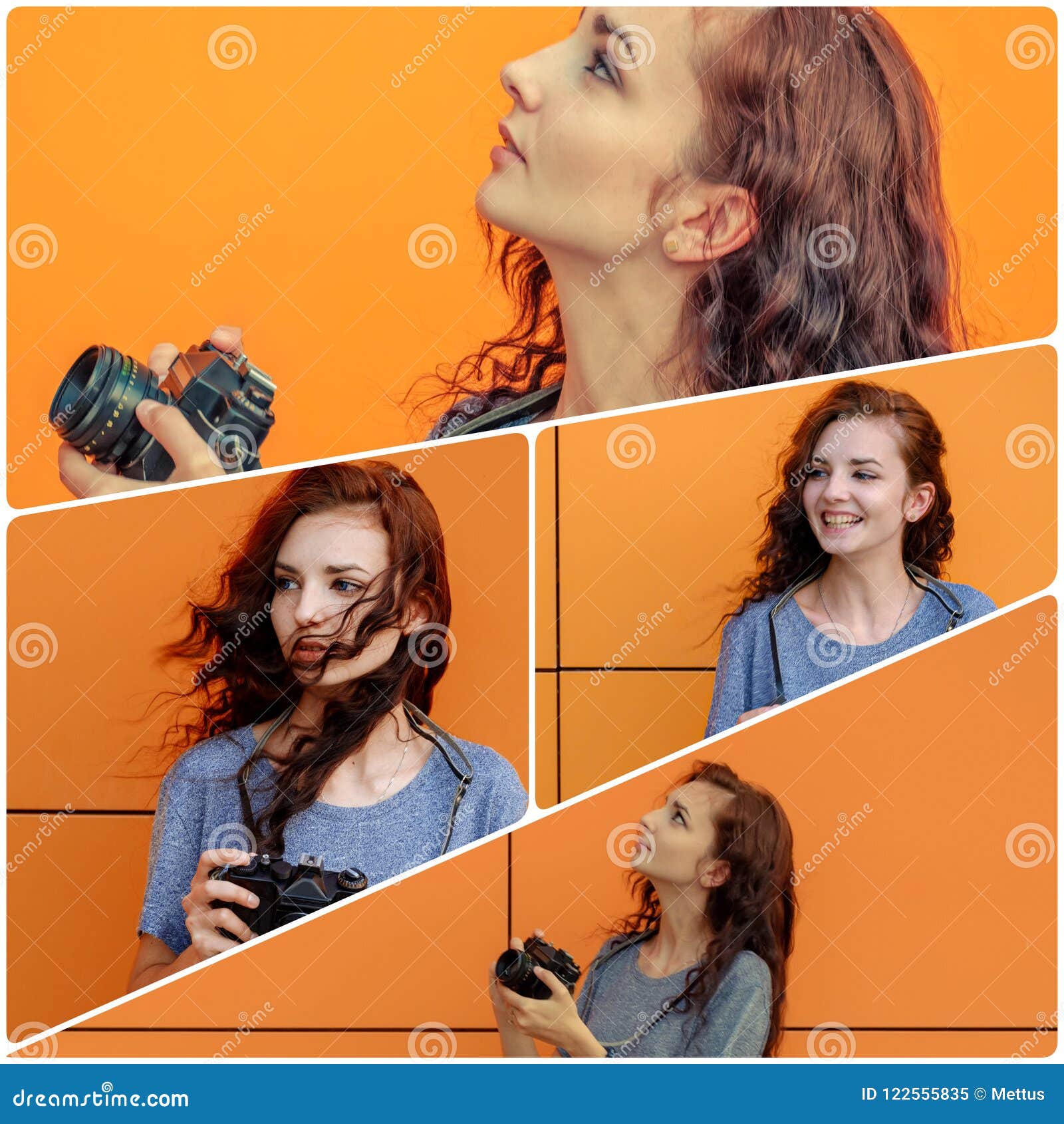 The Collage Of Girl With Different Emotions Royalty-Free Stock Photo ...