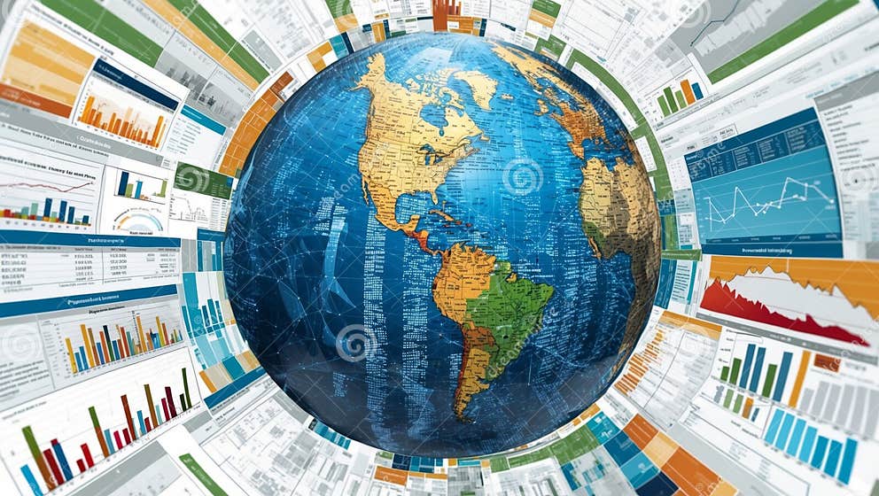 World Statistics Day: Global Data Insights Stock Photo - Image of ...