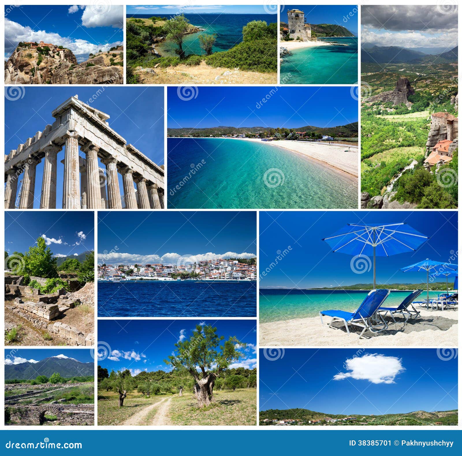 Collage of Greece stock image. Image of house, journey - 38385701