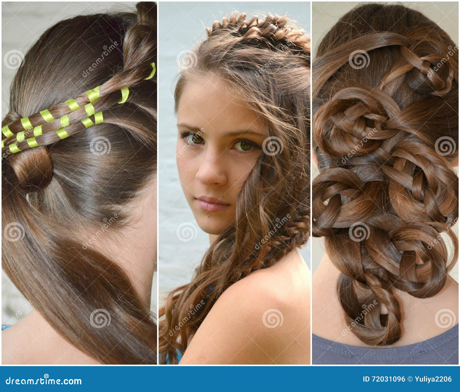 Collage - hairstyle stock photo. Image of beautiful, collage - 72031096