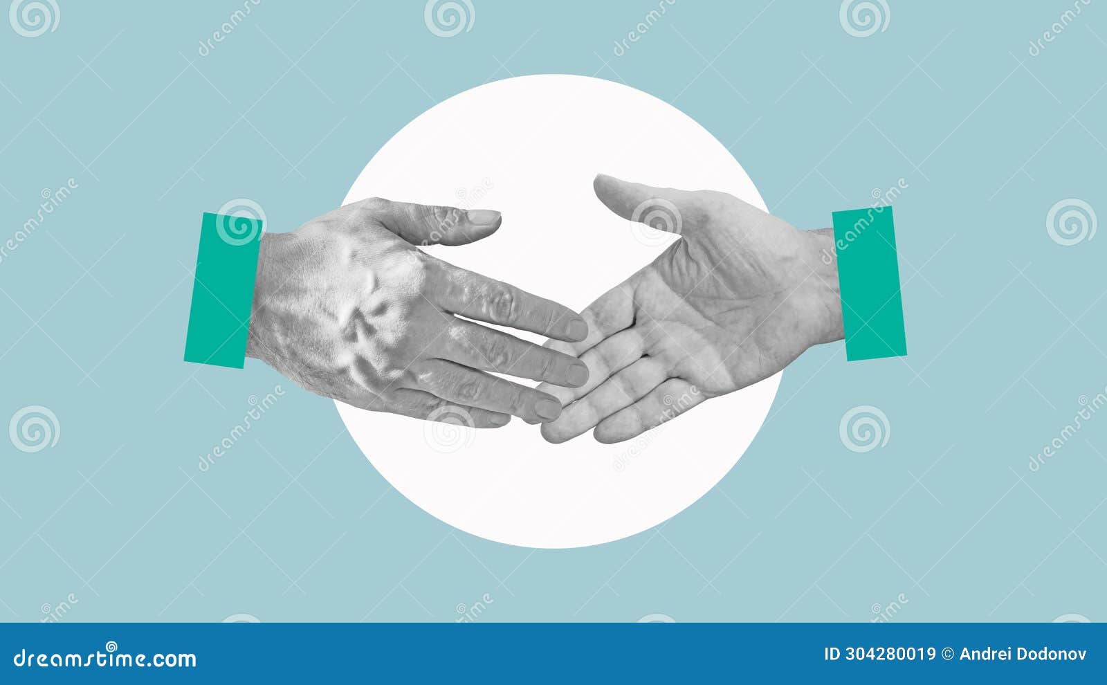 Collage with Hands Reaching Together and Shaking. Making Peace and ...