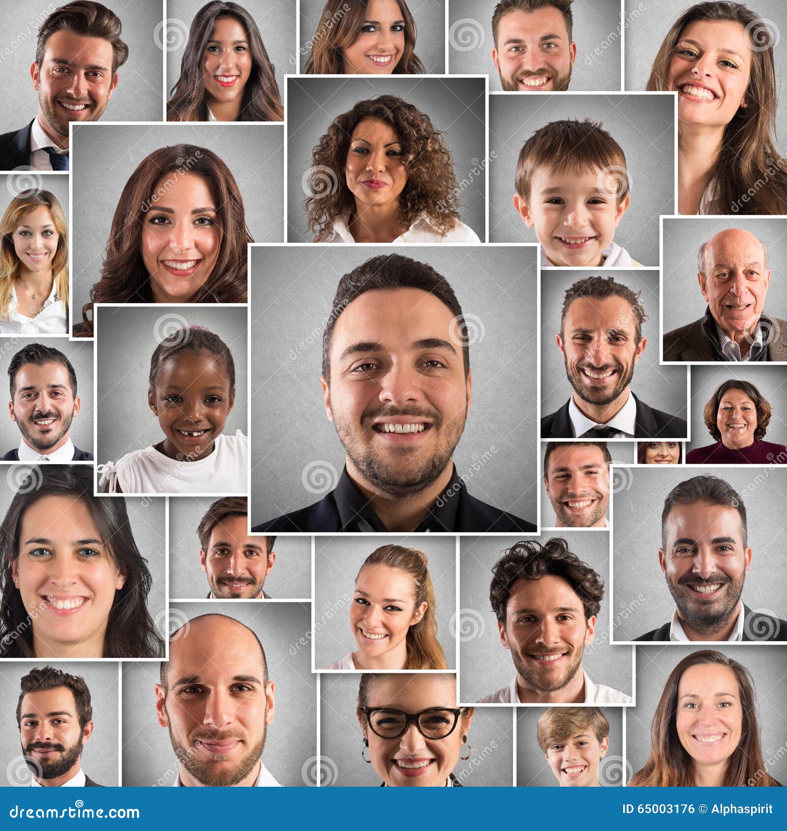 Collage happy people stock photo. Image of collage, diversity - 65003176