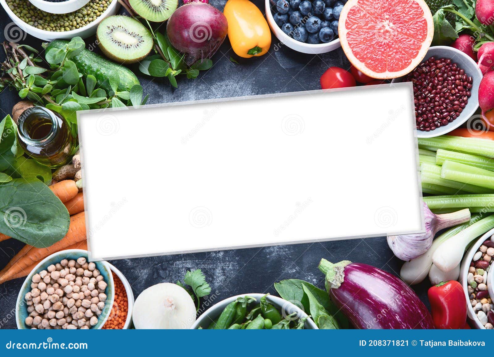 Collage of Healthy Eating Ingredients Stock Image - Image of garlic ...