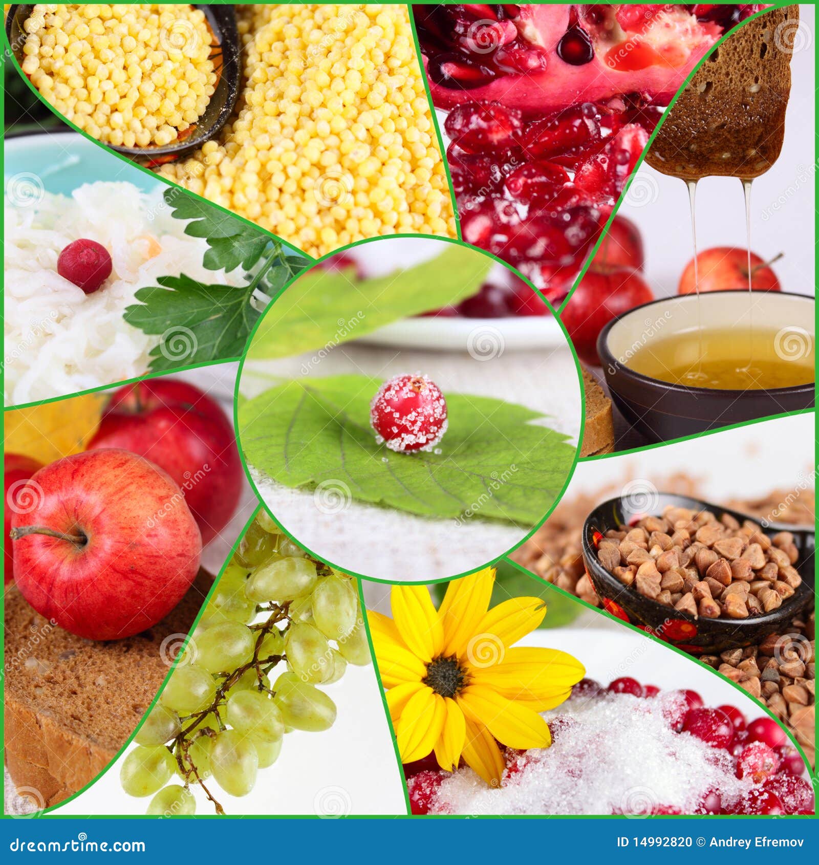 Collage of healthy food stock photo. Image of backgrounds - 14992820