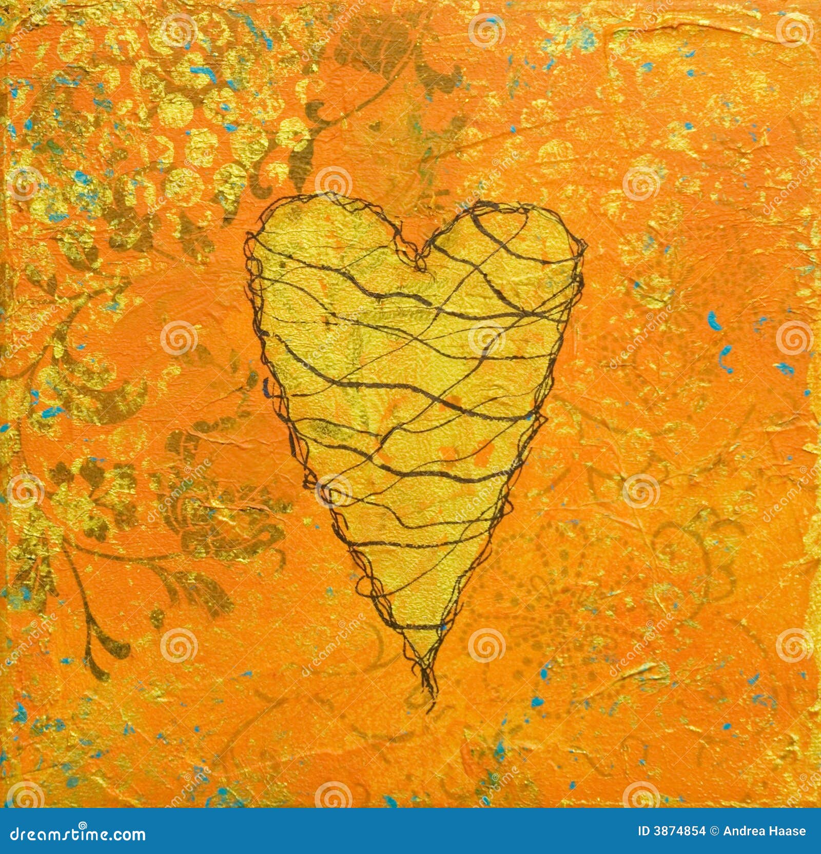 Collage heart artwork stock illustration. Illustration of pattern - 3874854