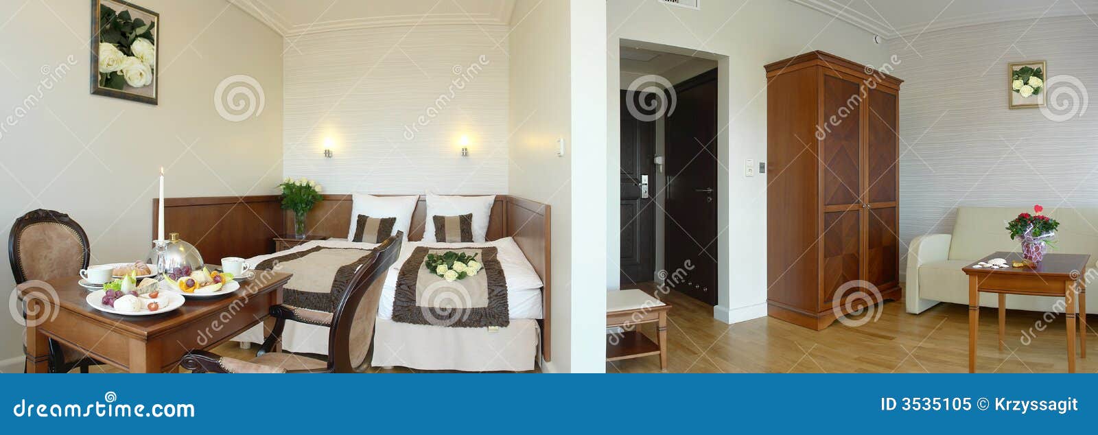 Collage of Hotel Suite Rooms Stock Image - Image of furnishing, service ...