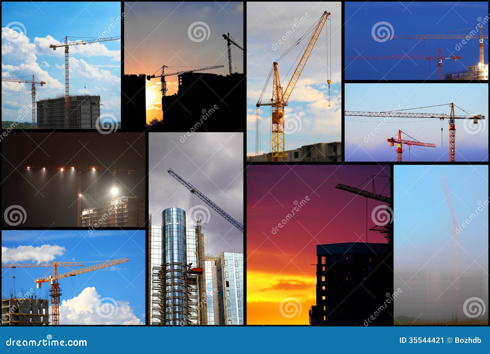 Collage Illustration Of Construction | CartoonDealer.com #35544421