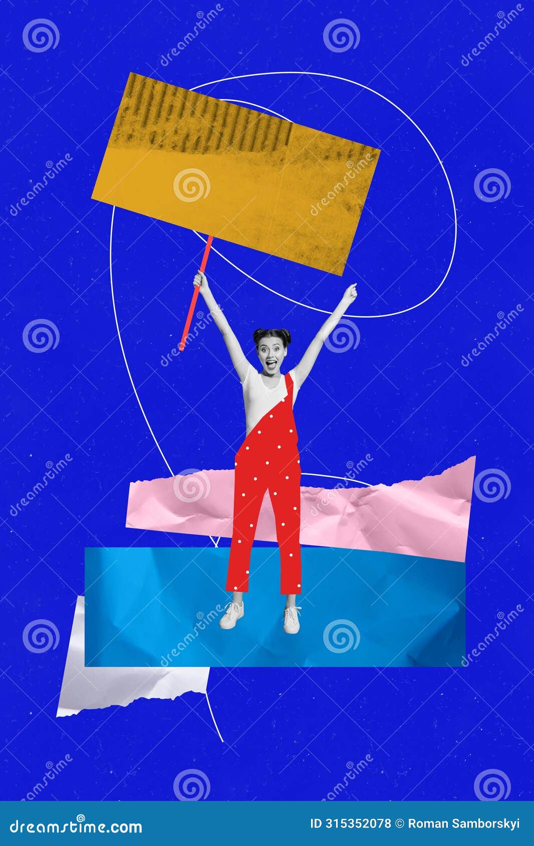 Sex Equality And Feminism Girl In Safety Helmet Holding Hammer Tool