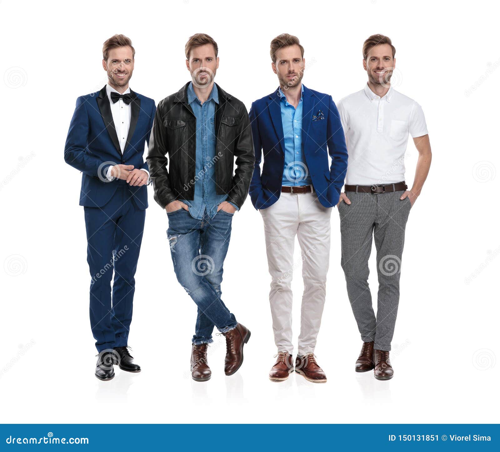 Six Image Of The Same Fashion Model In Different Poses Royalty-Free ...