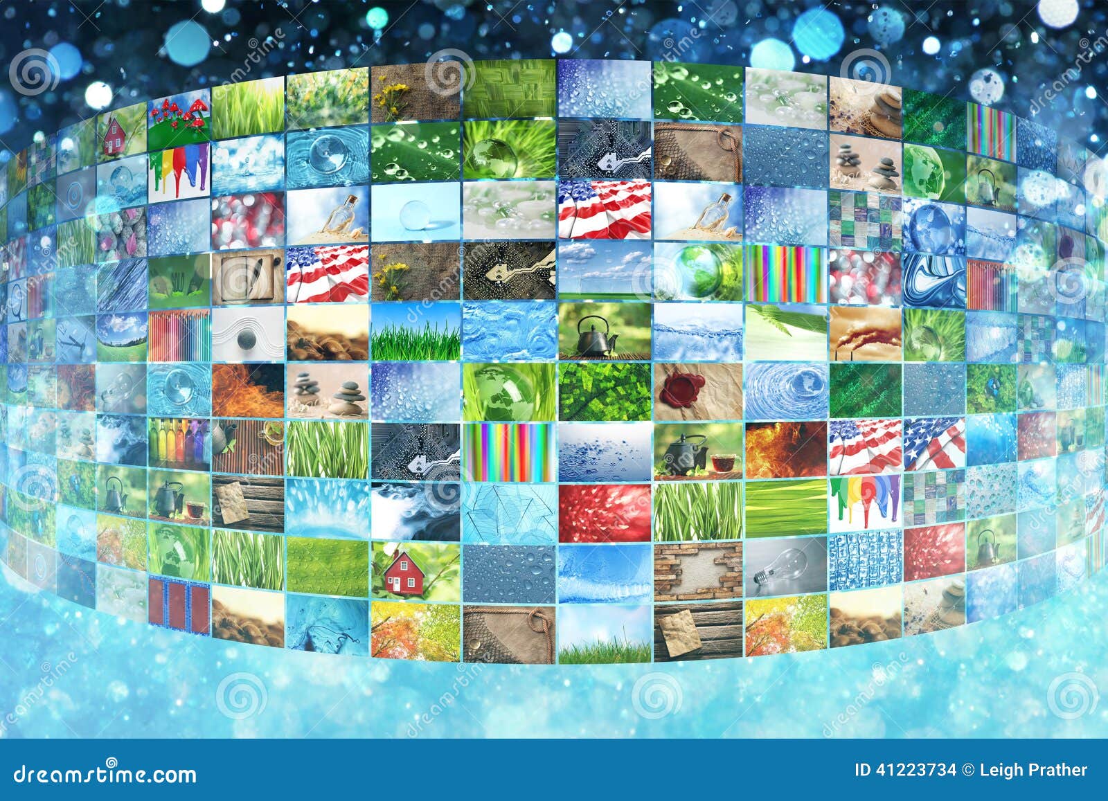 Collage of Images Background Stock Photo - Image of sequence ...