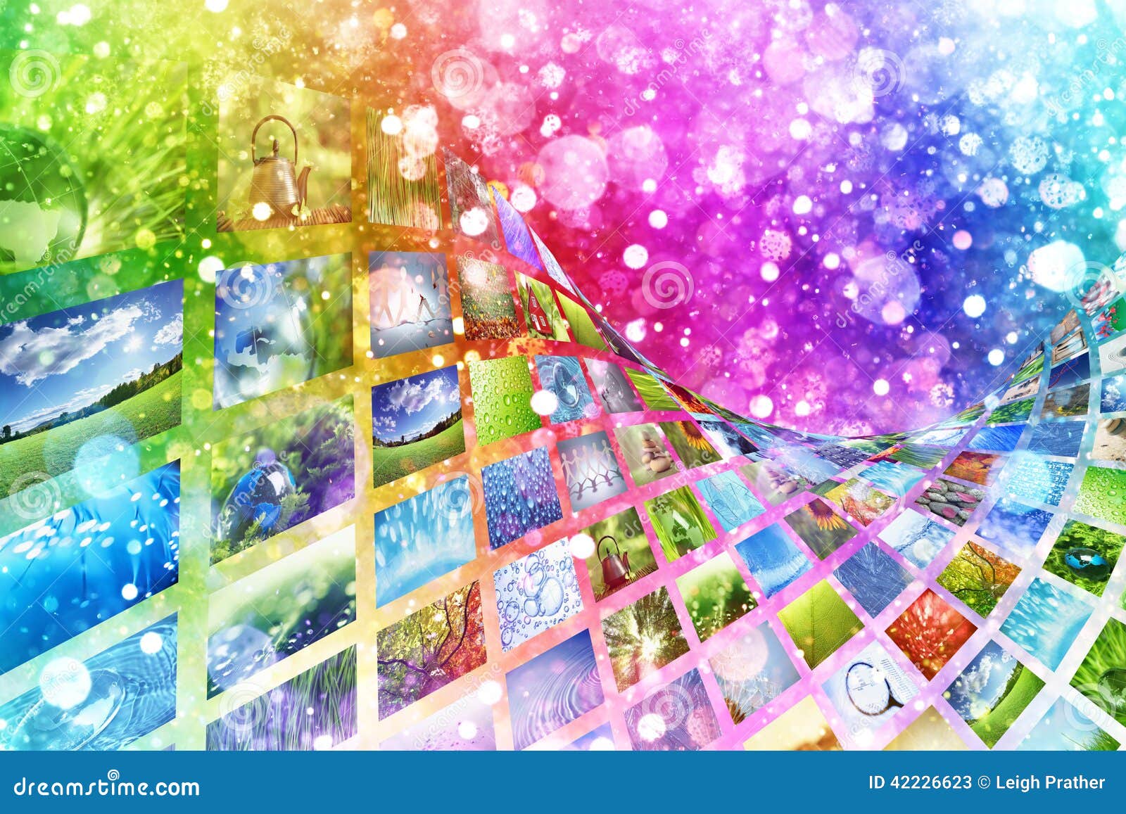 Collage of images stock illustration. Illustration of vibrant - 42226623