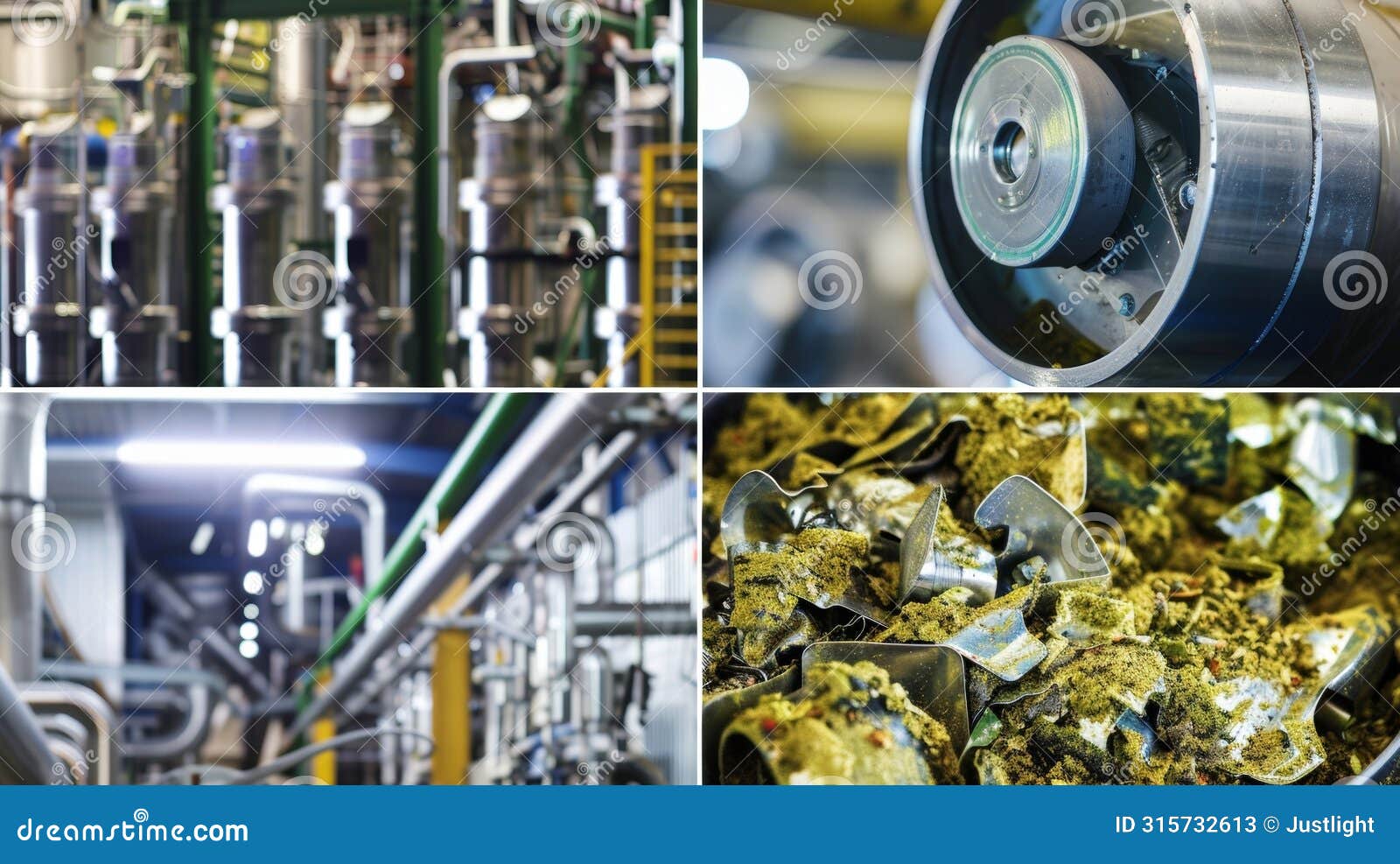 A Collage of Images Showing Different Stages of the Waste To Energy ...