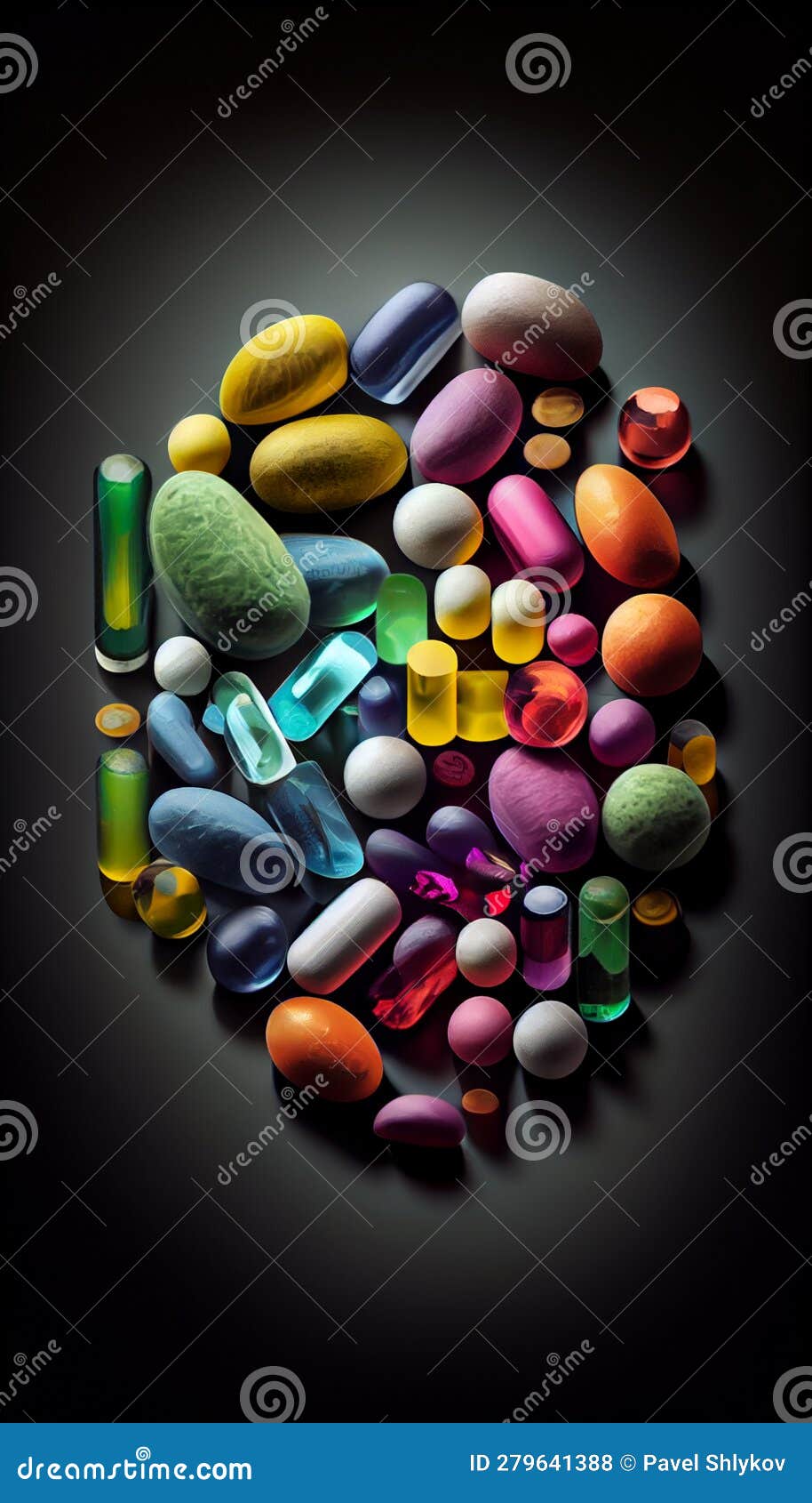 Collage Includes Tablets, Pills, Medications. Stock Illustration ...