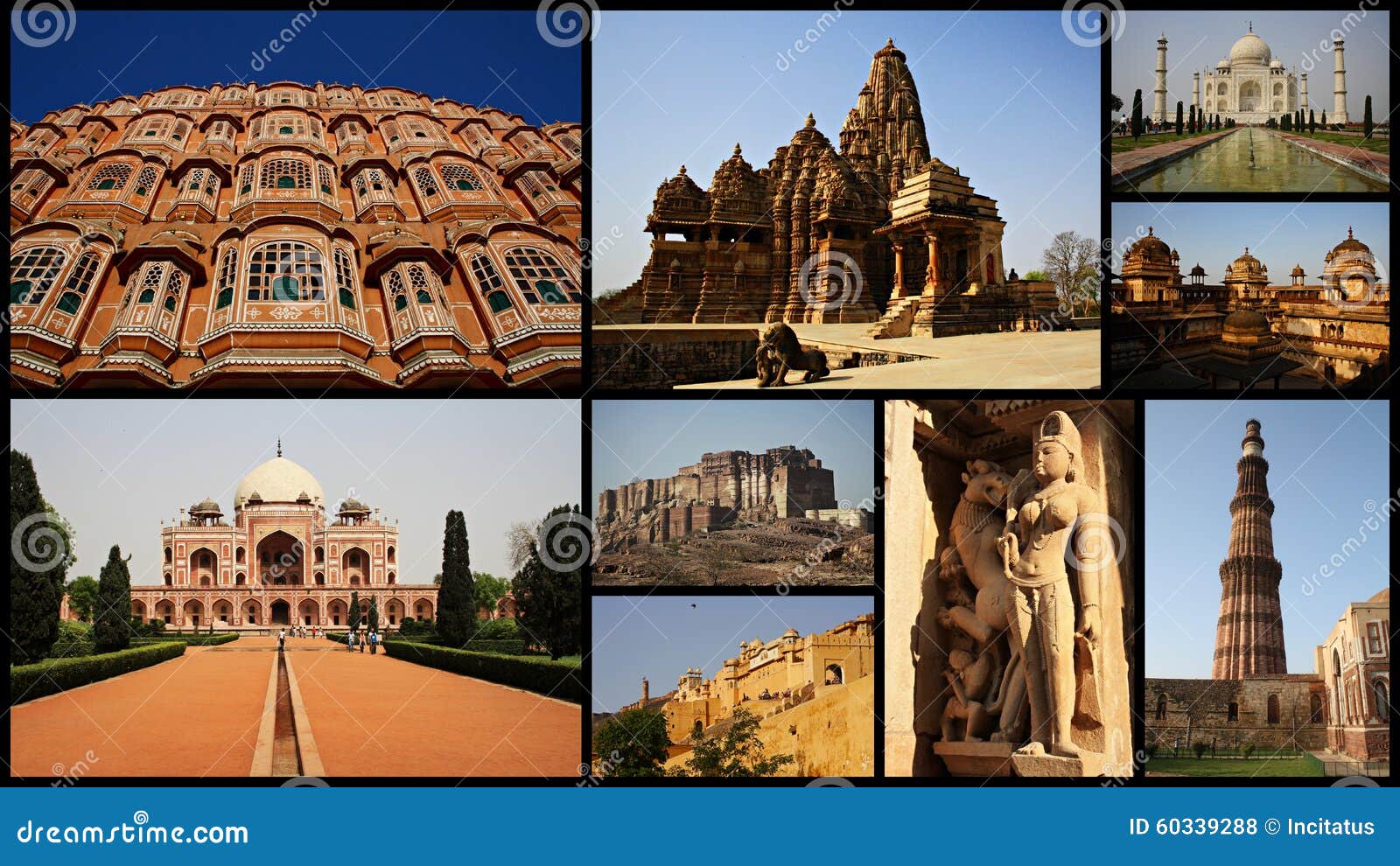 Collage of India stock photo. Image of humayum, vacation - 60339288