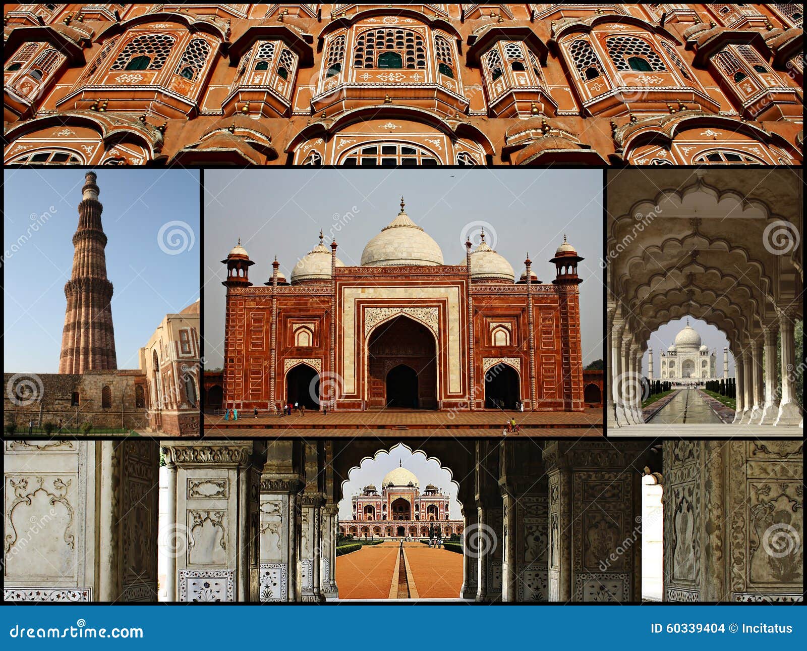 Collage of India stock photo. Image of delhi, view, collage - 60339404