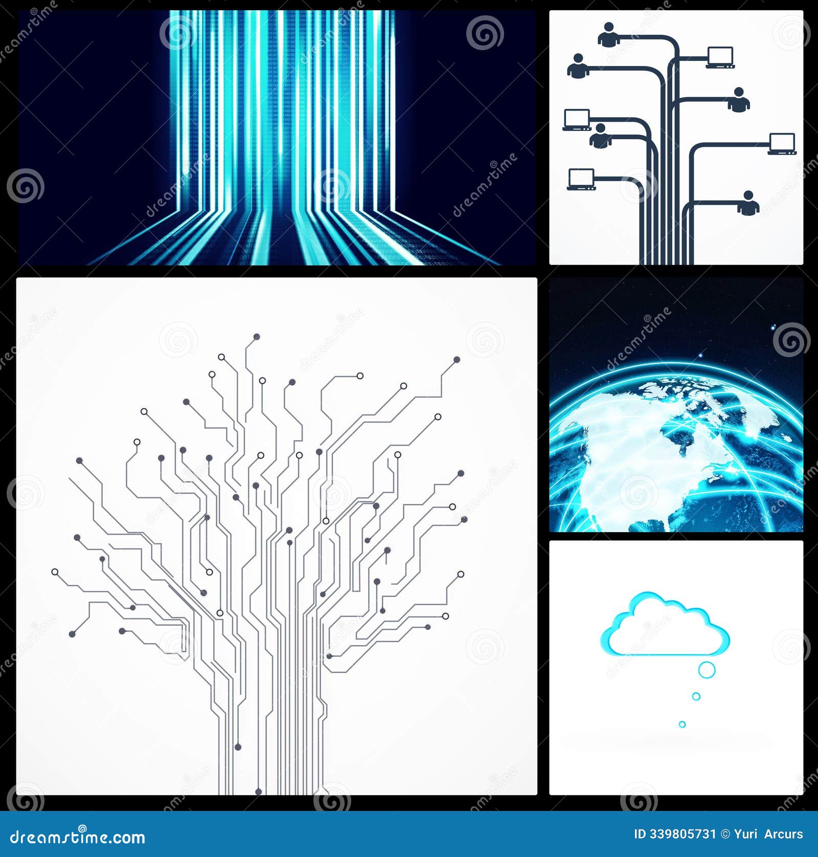 Collage, Information Technology and Networking with Global Computer ...