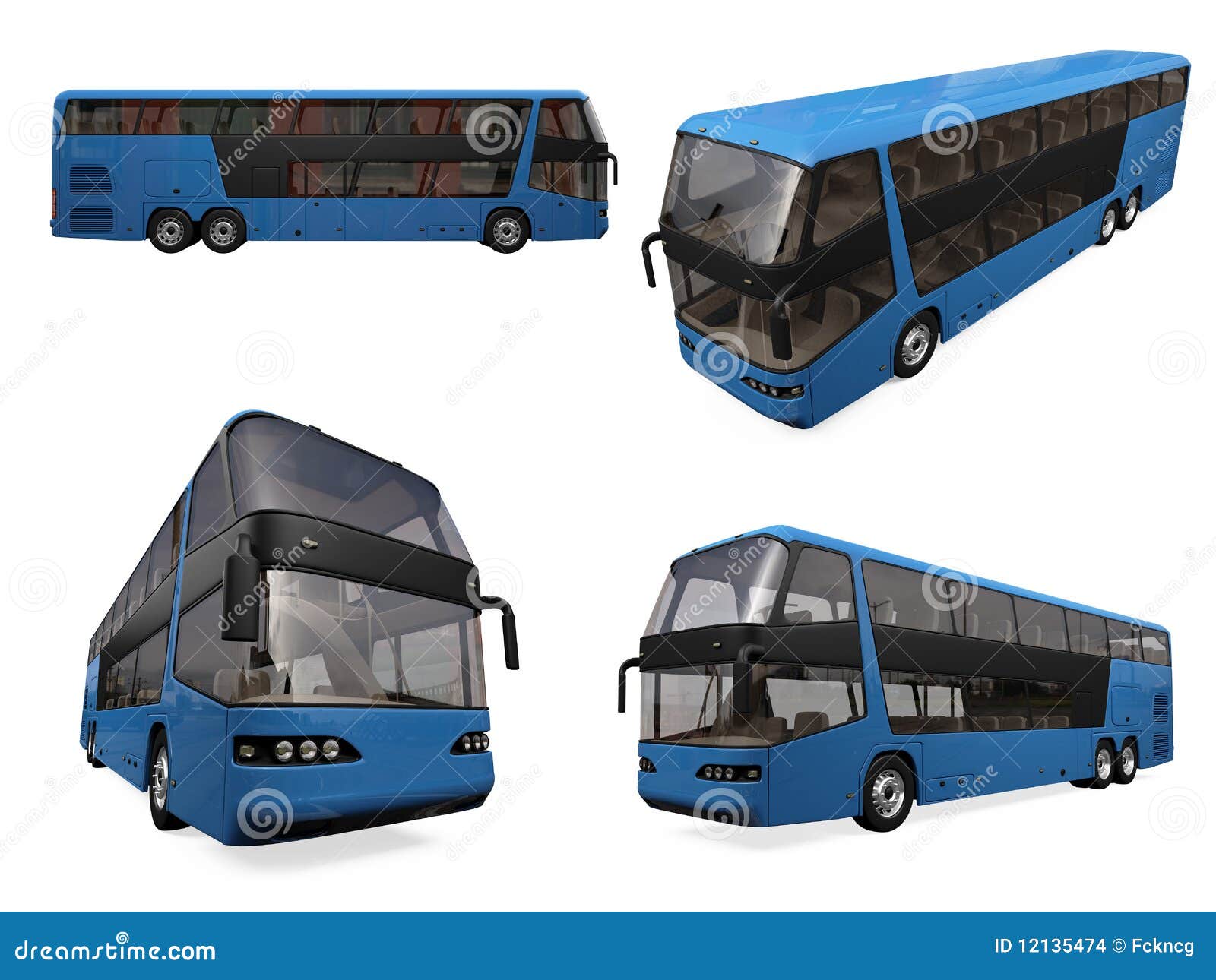 Collage of isolated bus stock illustration. Illustration of reflection ...