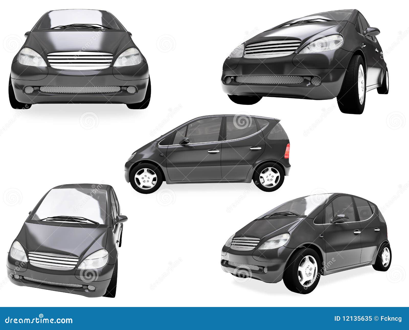 Collage of isolated car stock illustration. Illustration of headlights ...