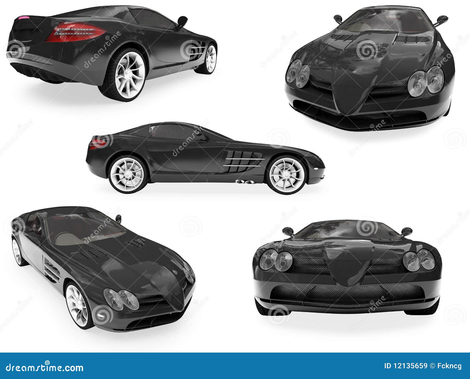 Collage of isolated car stock illustration. Illustration of beautiful ...