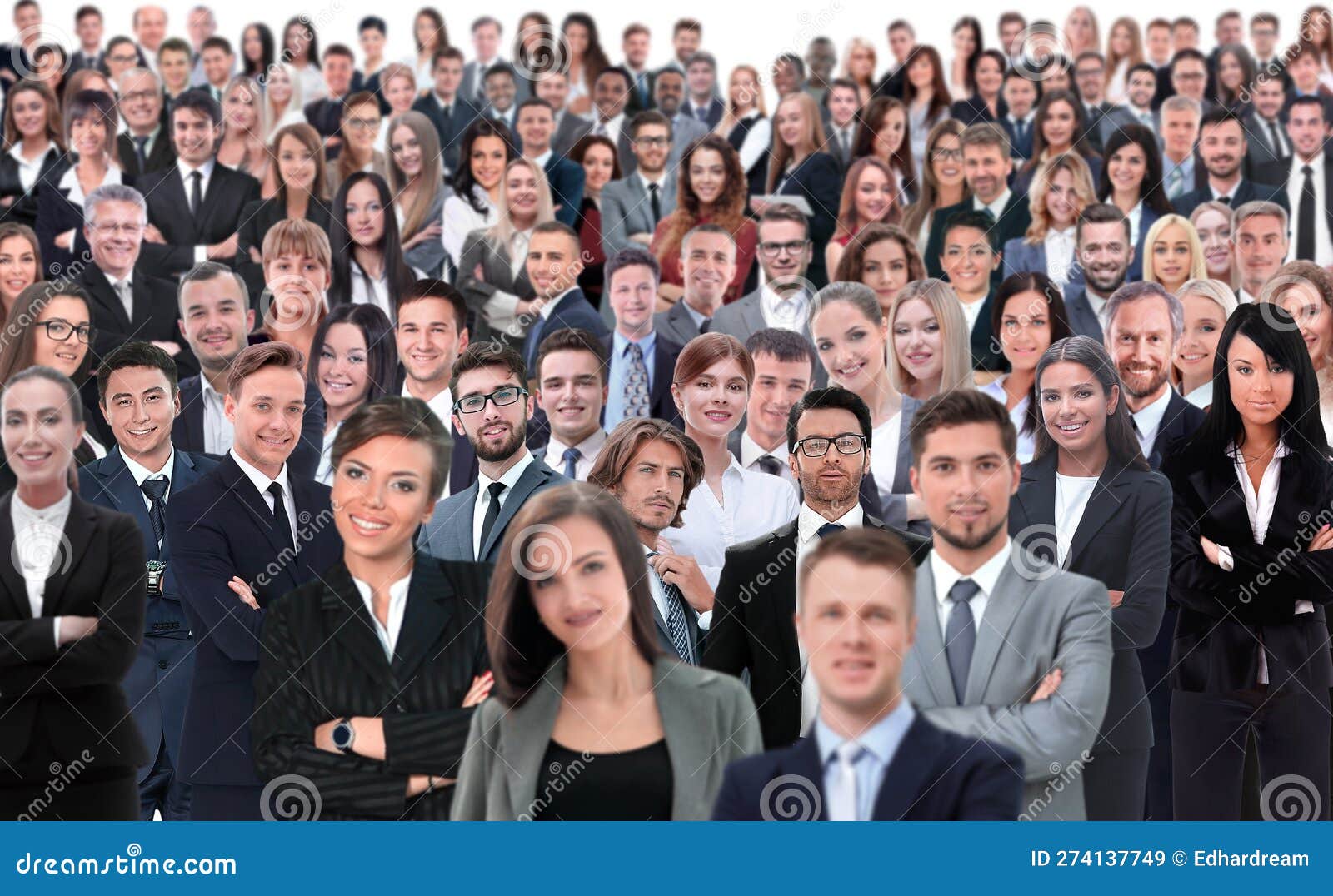Collage of a Large Group of Face Stock Image - Image of business, male ...