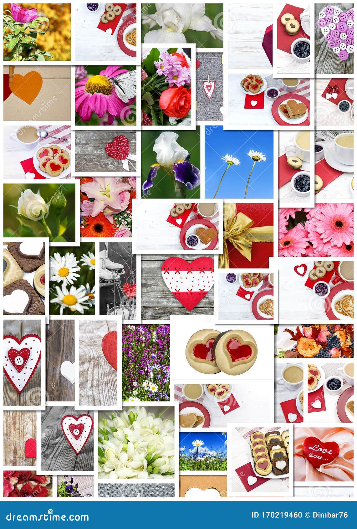 Collage of Love and Romance Stock Photo - Image of romance, greeting ...