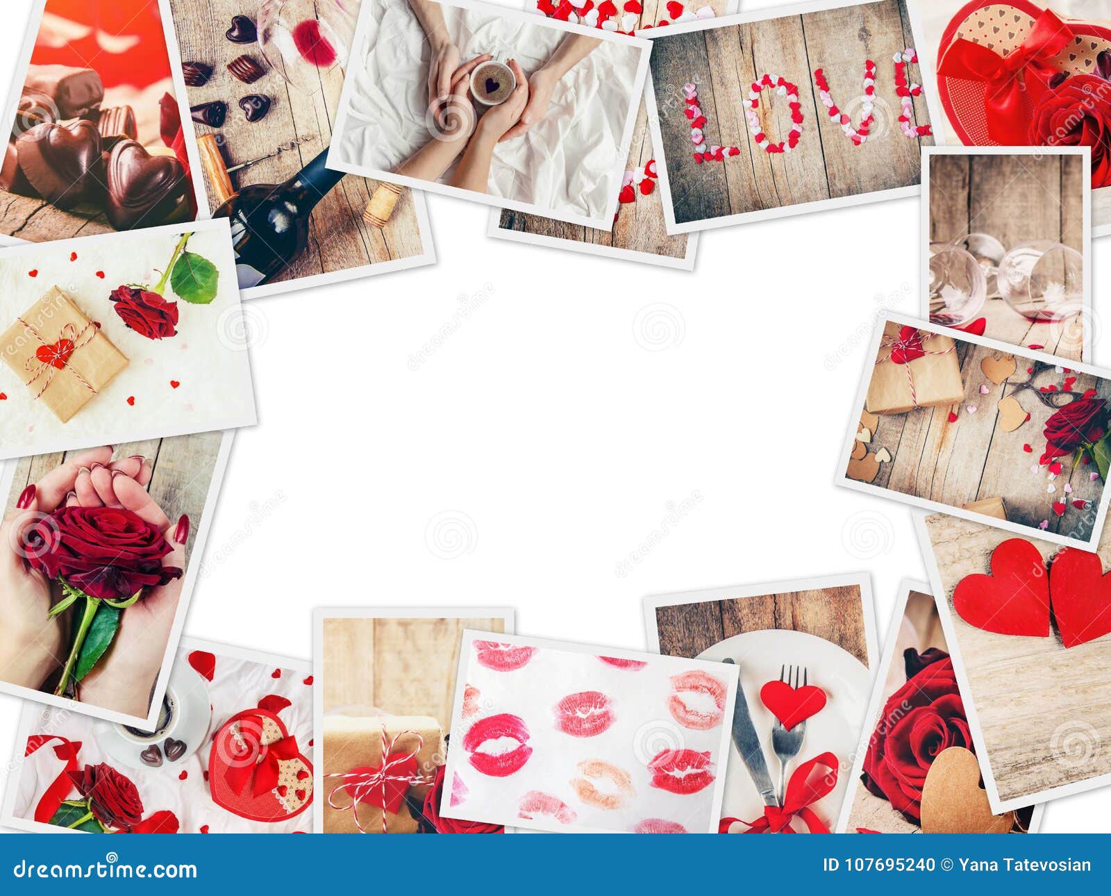 Collage of Love and Romance. Stock Photo - Image of love, invitation ...