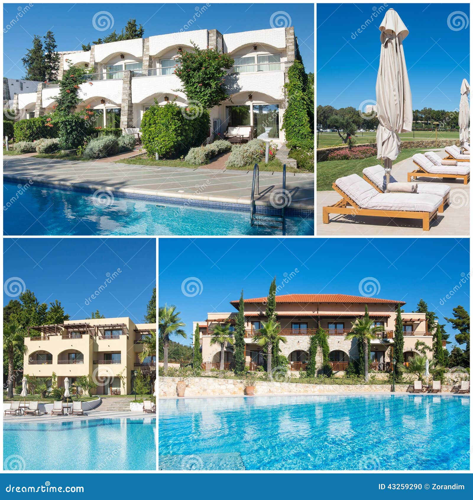 Collage of Luxury Touristic Hotel Stock Photo - Image of luxury, plant ...