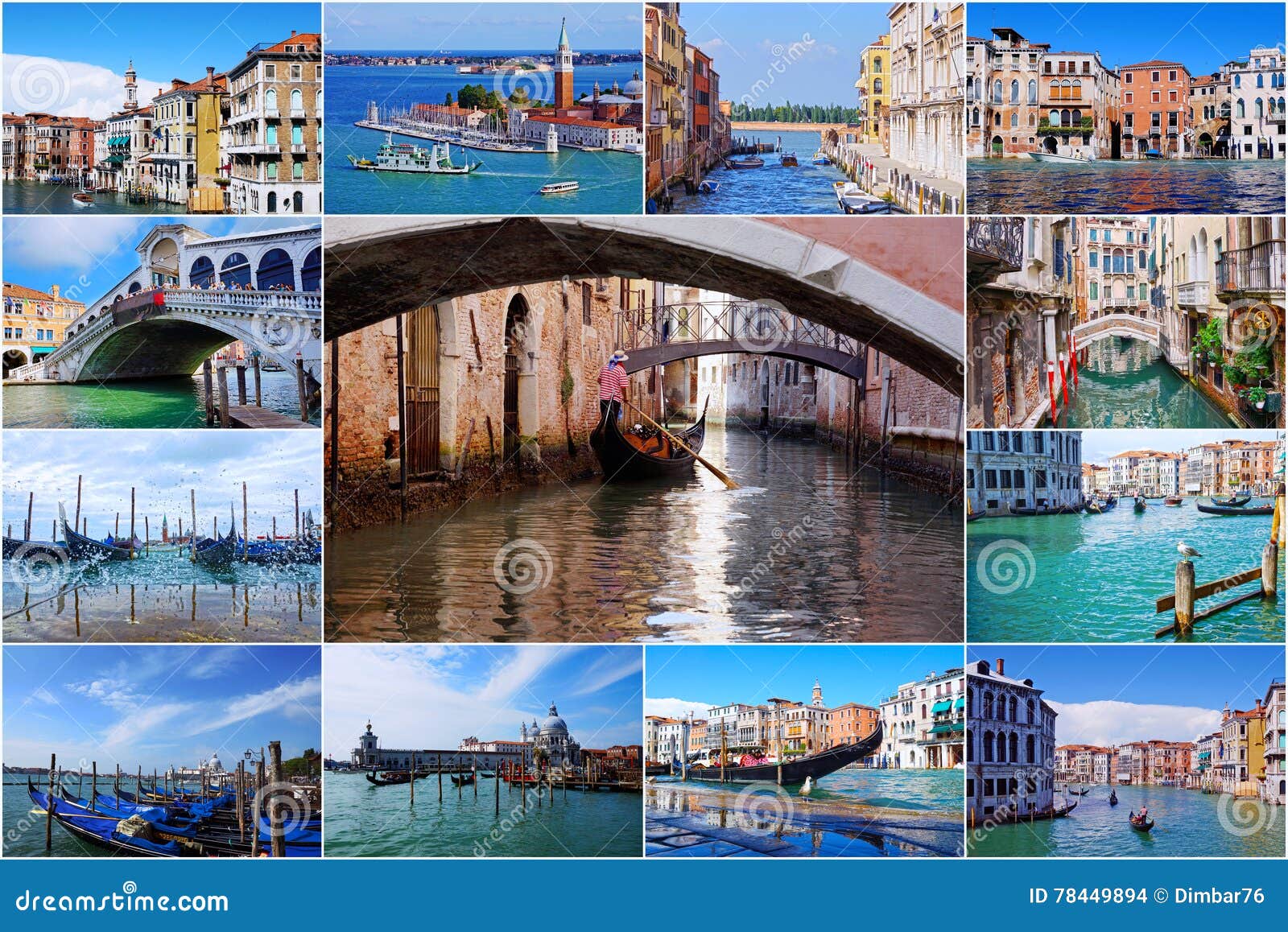 Collage Of Major Rome Attractions. Stock Image | CartoonDealer.com ...