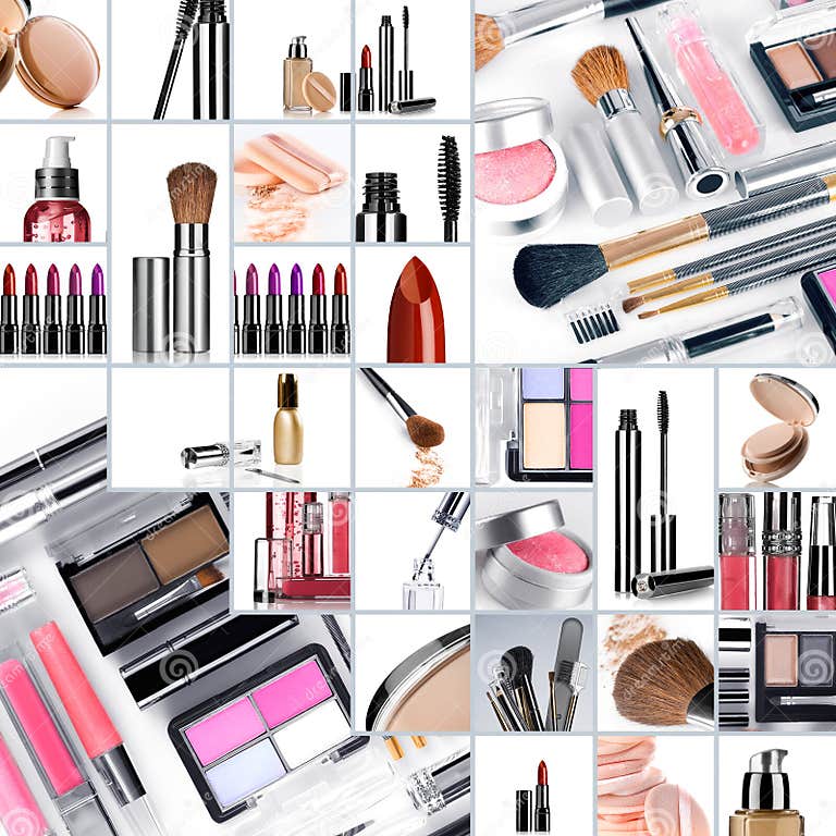 Collage make up stock photo. Image of collage, gloss - 17710184