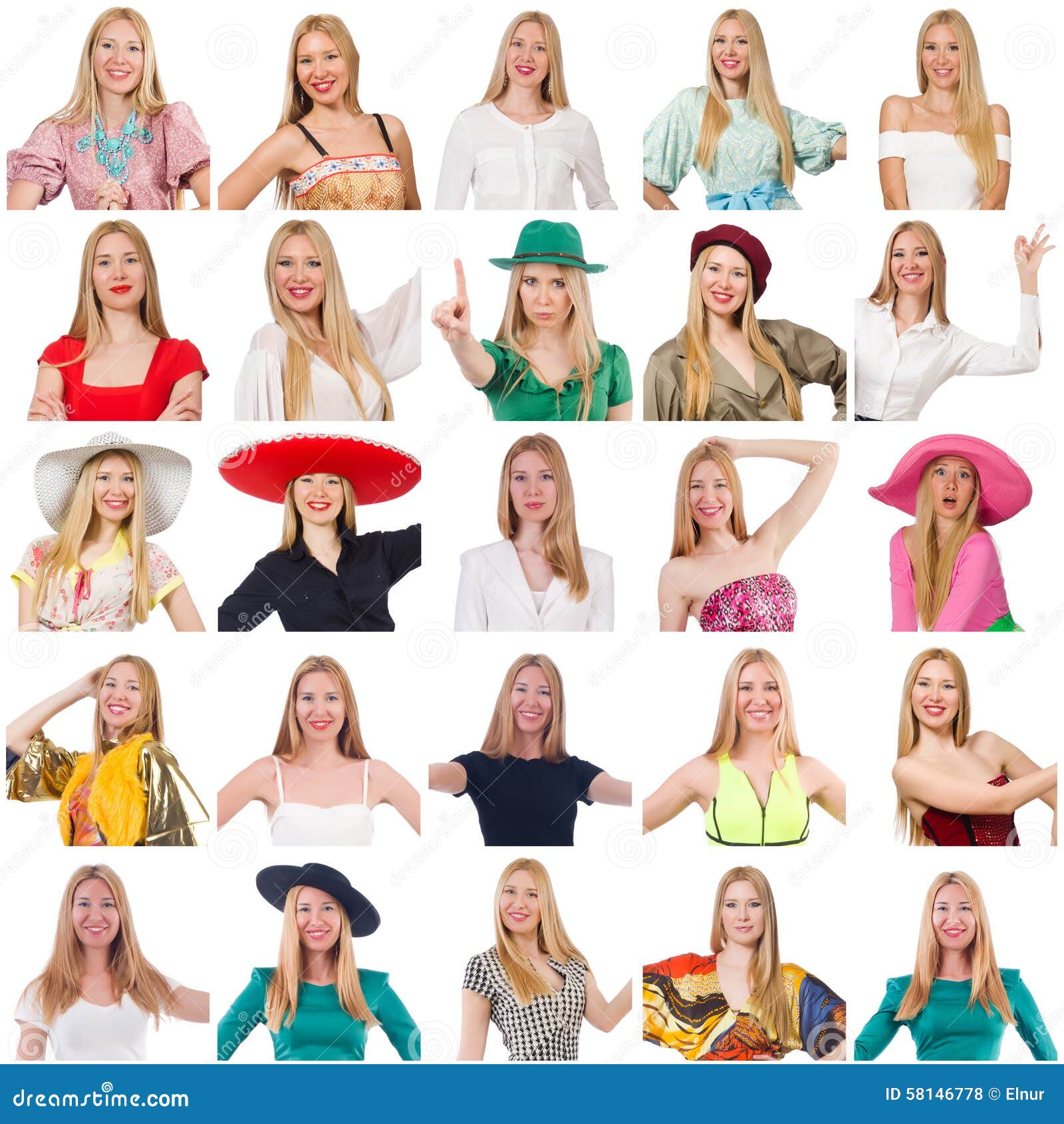 Collage of many faces stock photo. Image of emotion, beautiful - 58146778