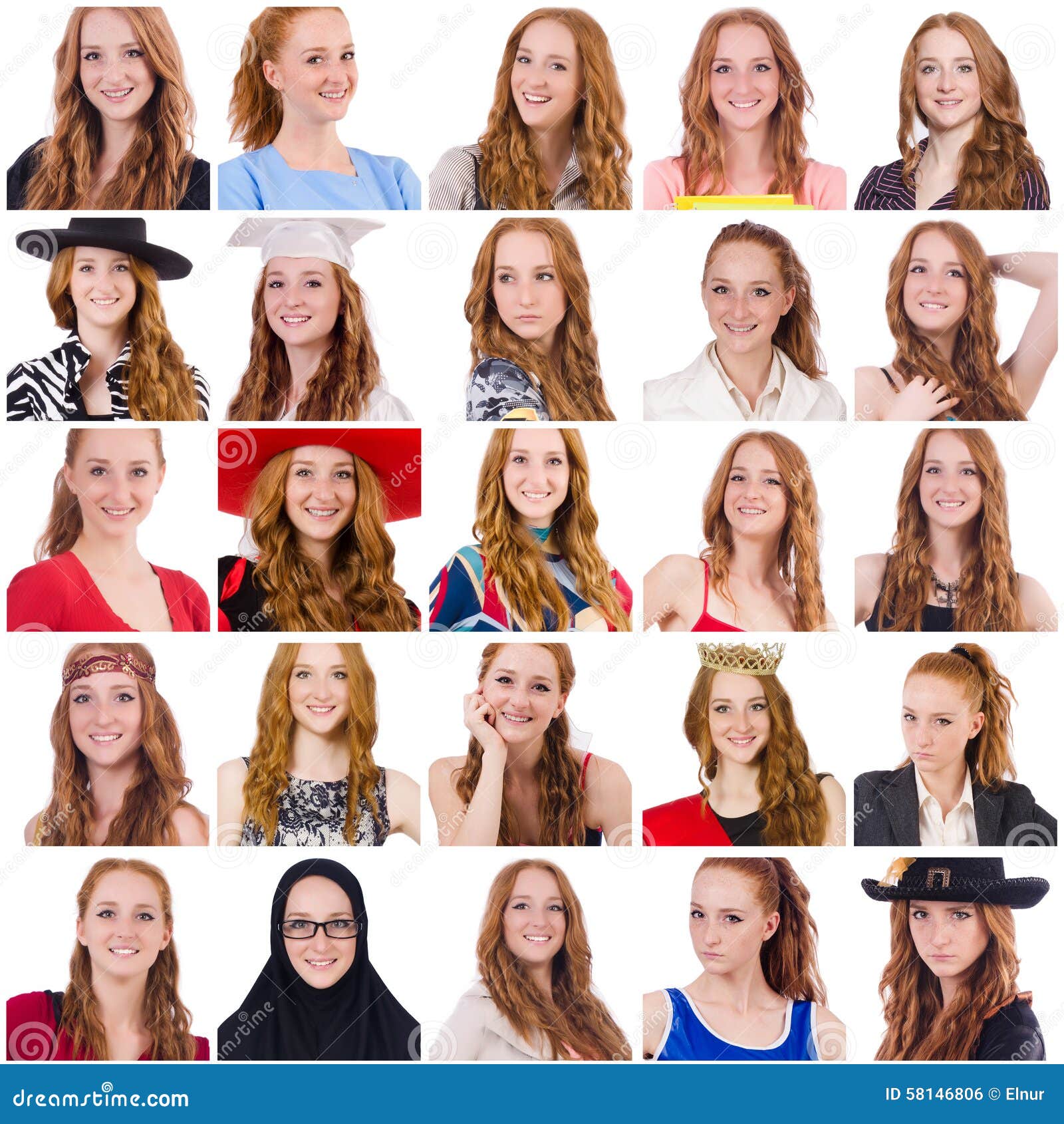 Collage of many faces stock photo. Image of compilation - 58146806