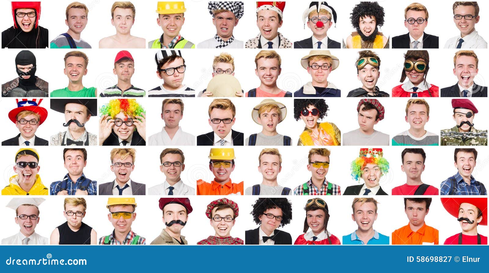 Collage of Many Faces from Same Model Stock Image - Image of caucasian ... Collage of Many Faces from Same Model Stock Image - Image of caucasian ...