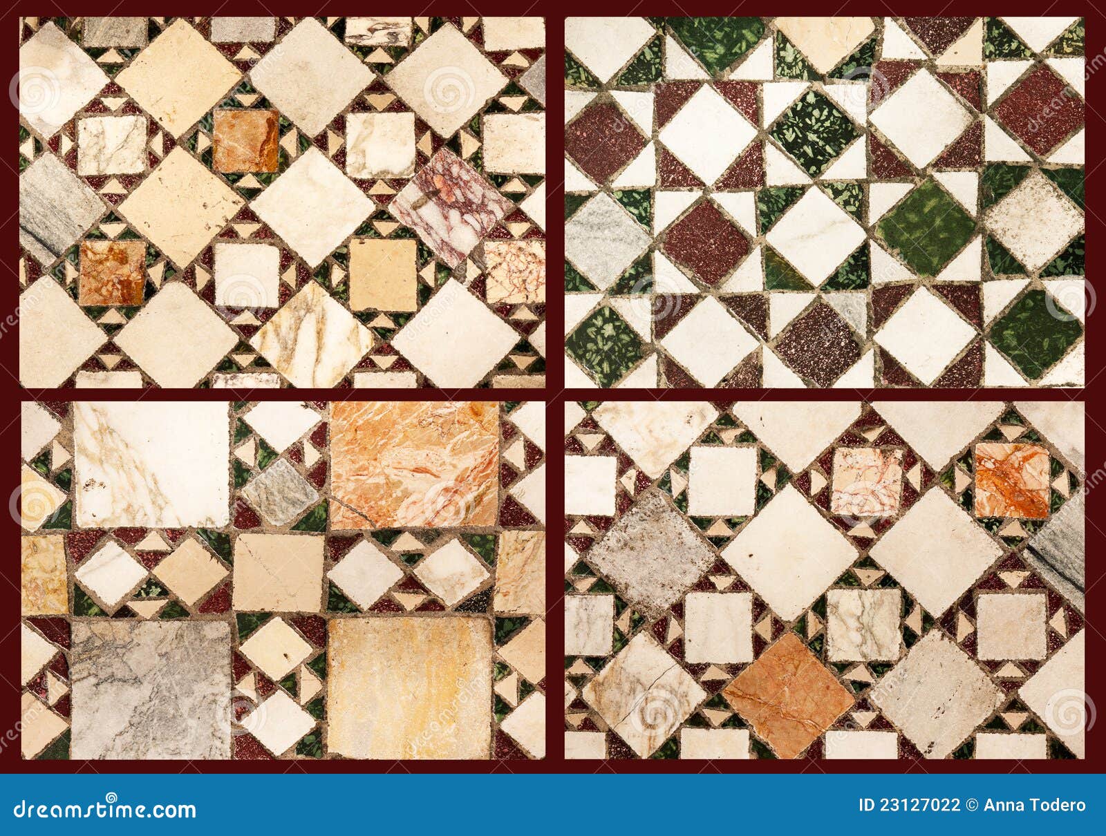 Collage of Marble Pavements Stock Photo - Image of church, mosaic: 23127022